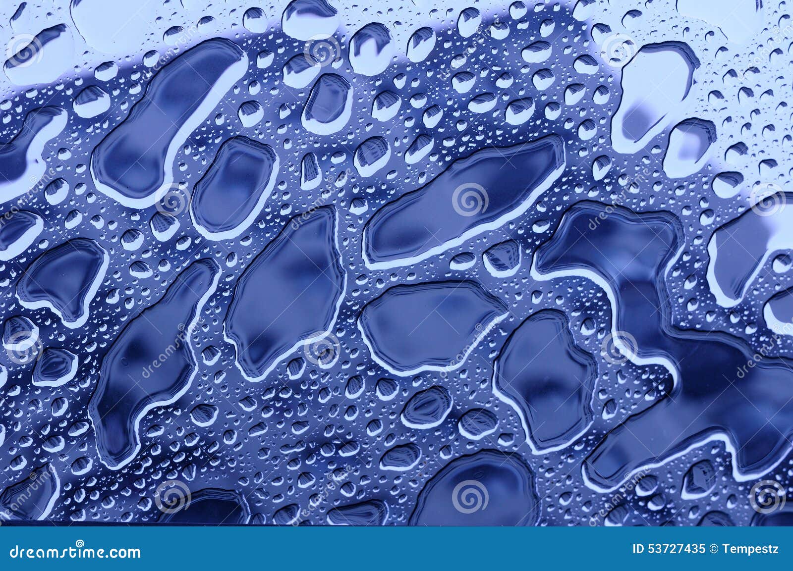 Abstract Image of Small Pools of Water on Glass Stock Image - Image of ...