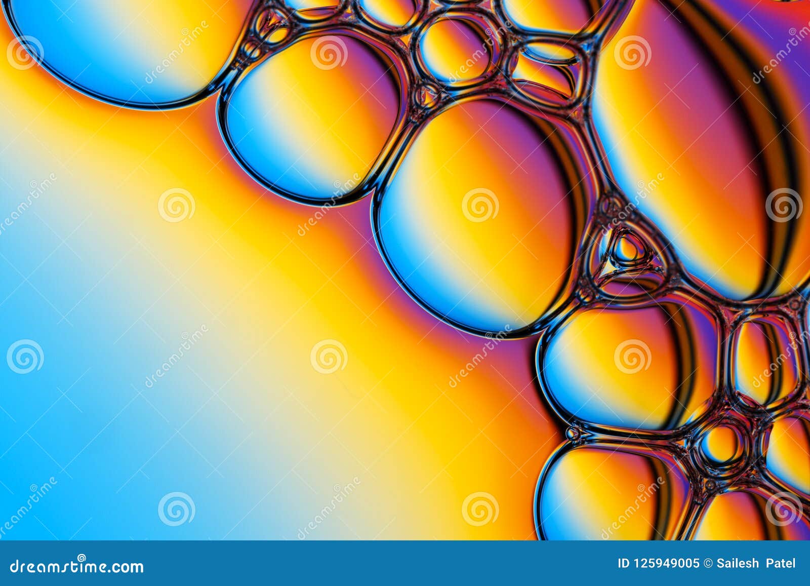 Colorful Abstract Image of Soap Bubbles Stock Illustration ...