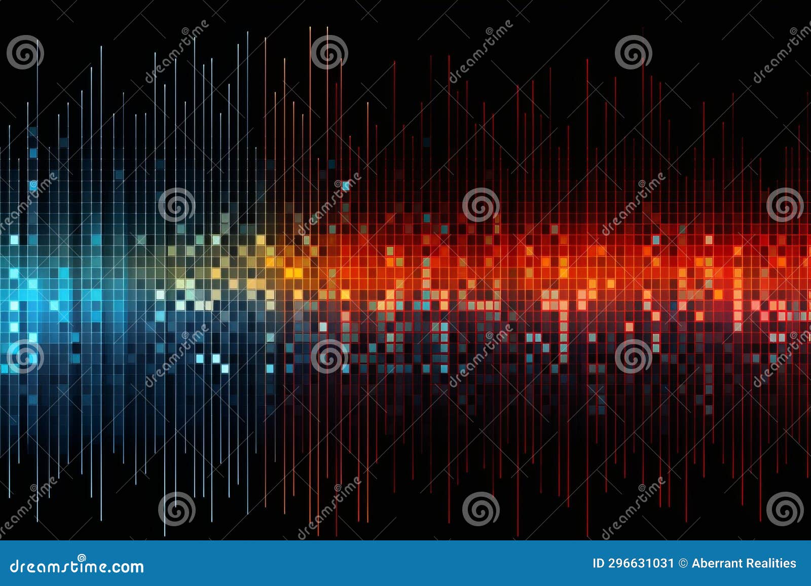 An Abstract Image of a Sound Wave with Many Different Colors Stock ...