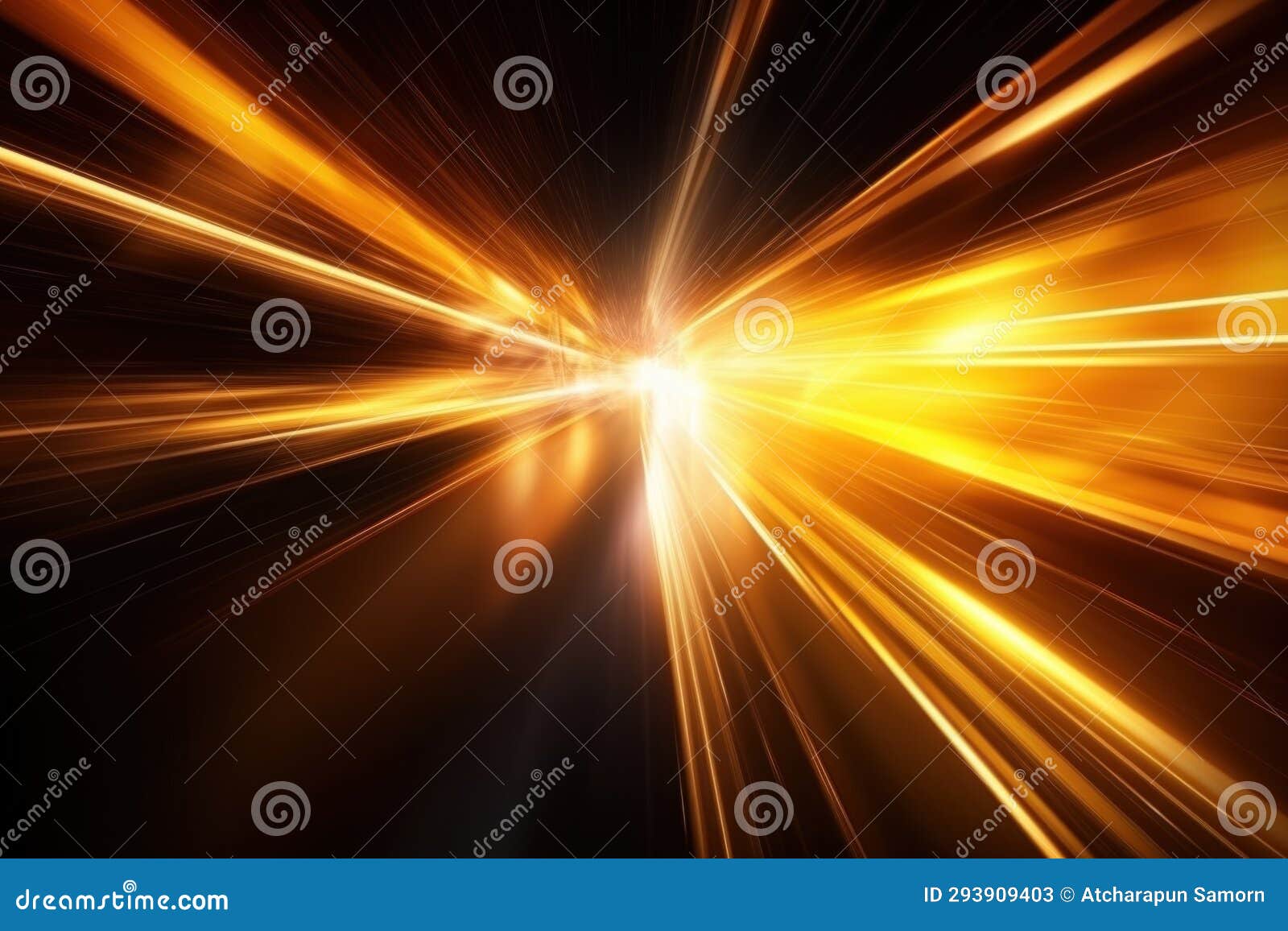Abstract Image of Speed Motion Light on a Dark Background Stock ...