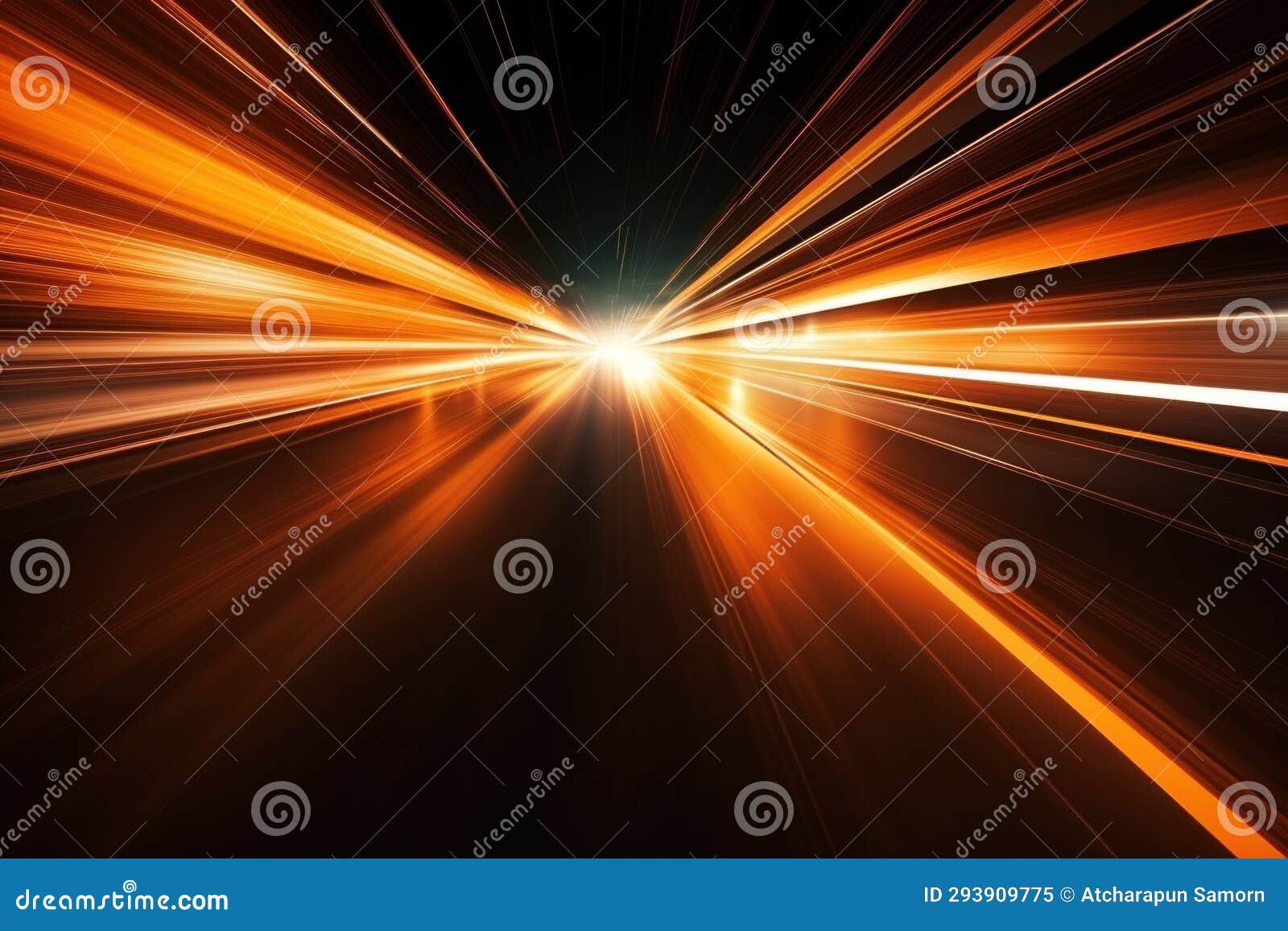 Abstract Image of Speed Motion Light on a Dark Background Stock ...