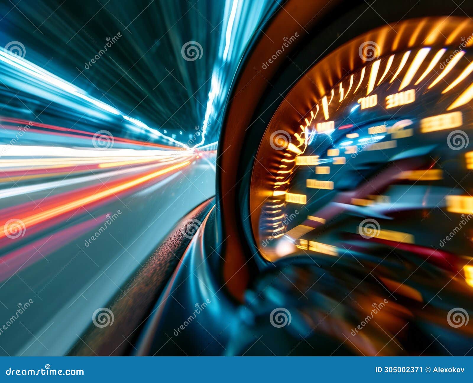 Abstract Image of Speed Motion on the Road with Motion Blur Background ...