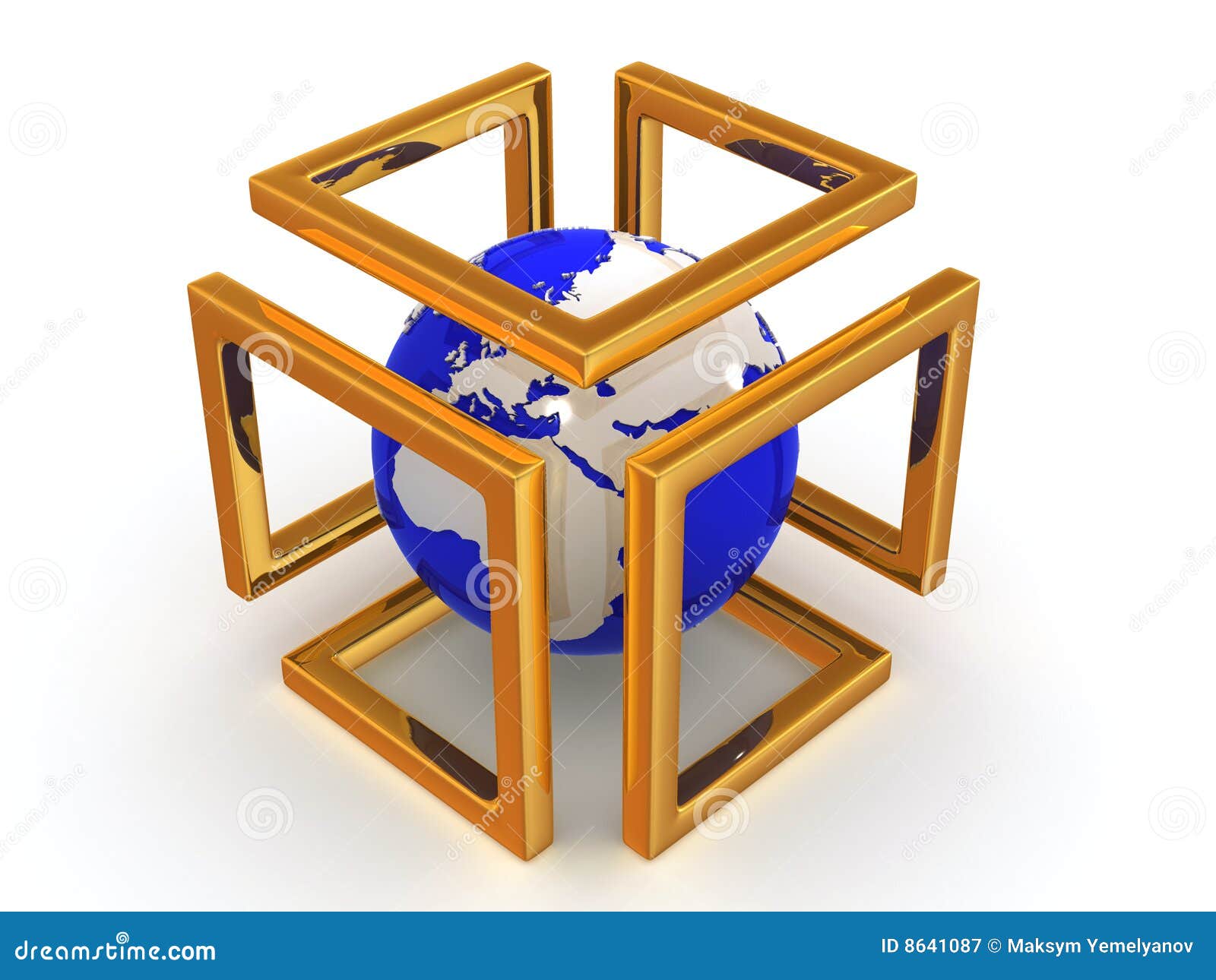 Abstract Image. Sphere and Symbol of Infinity Stock Illustration ...