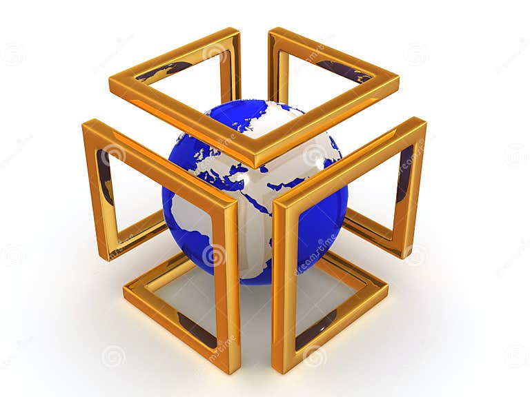 Abstract Image. Sphere and Symbol of Infinity Stock Illustration ...