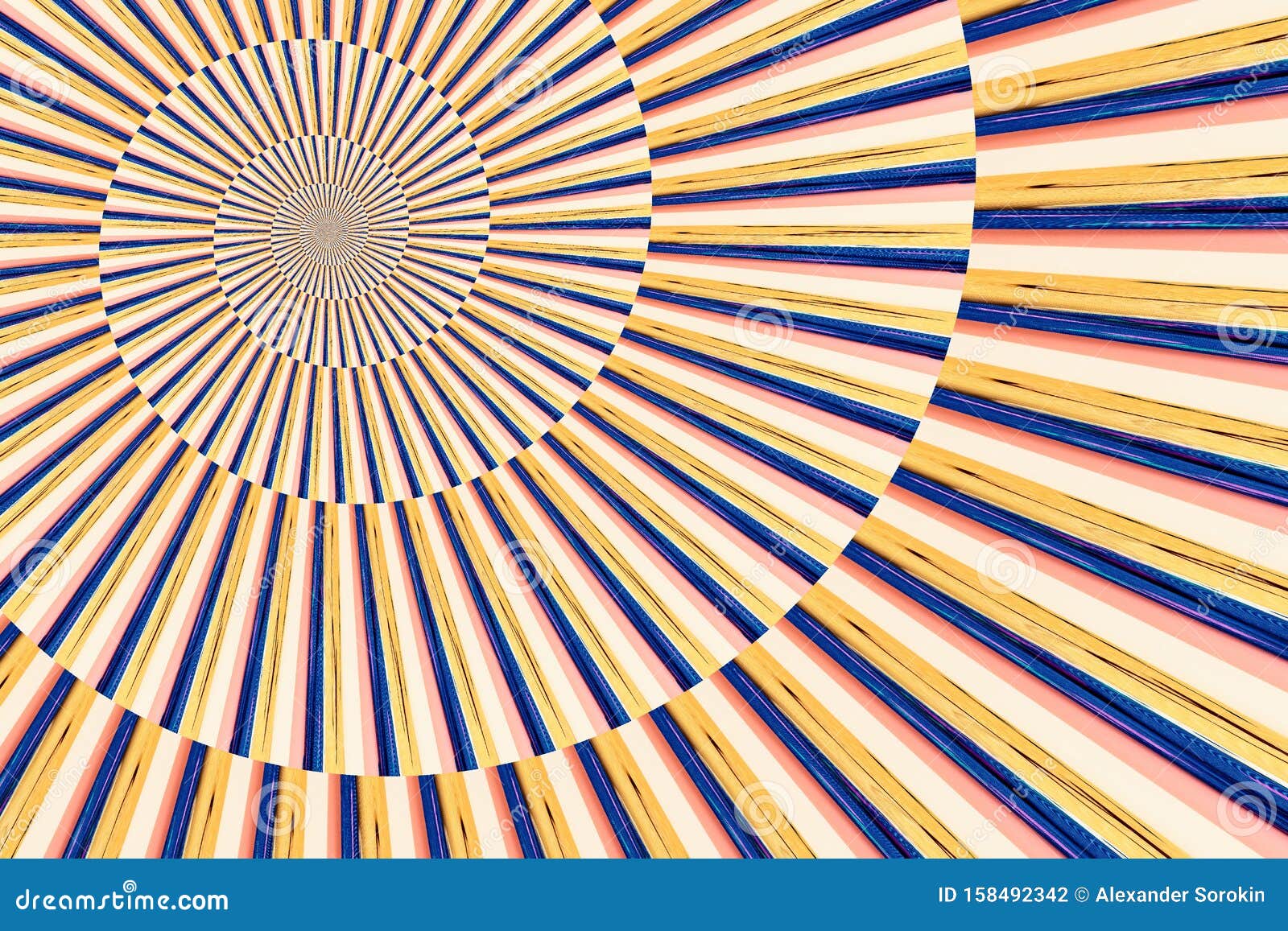 Abstract Image of Spiral Form of Monocentric Type Stock Photo - Image ...