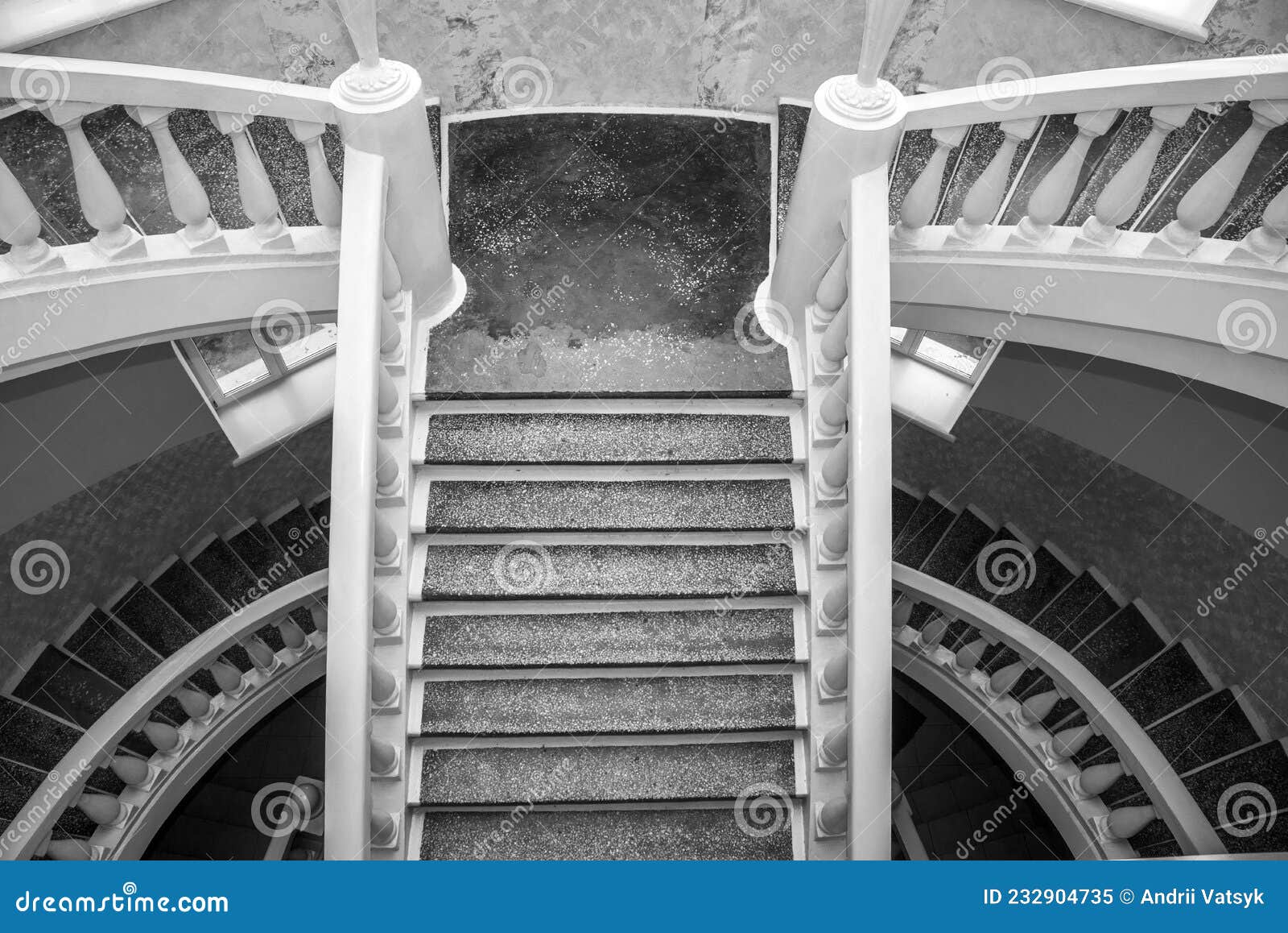 Abstract Image with Stairs of Different Configurations in the Building ...