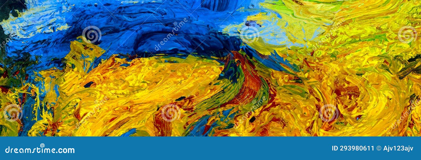 An Abstract Image in the Style of Vincent Van Gogh Stock Illustration ...