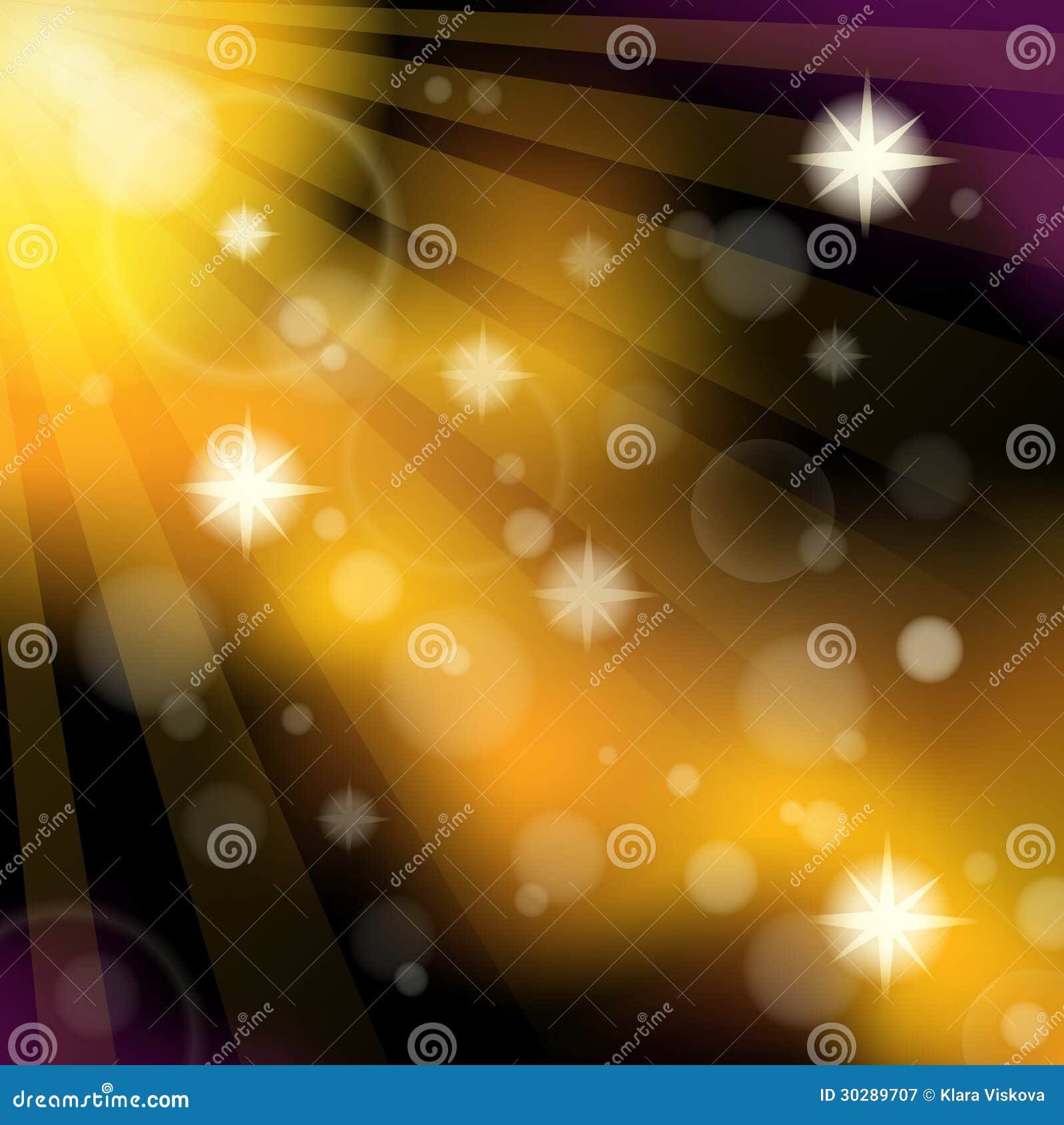 Sunlight Rays On Rooftop Hand Drawn Watercolor Illustration ...