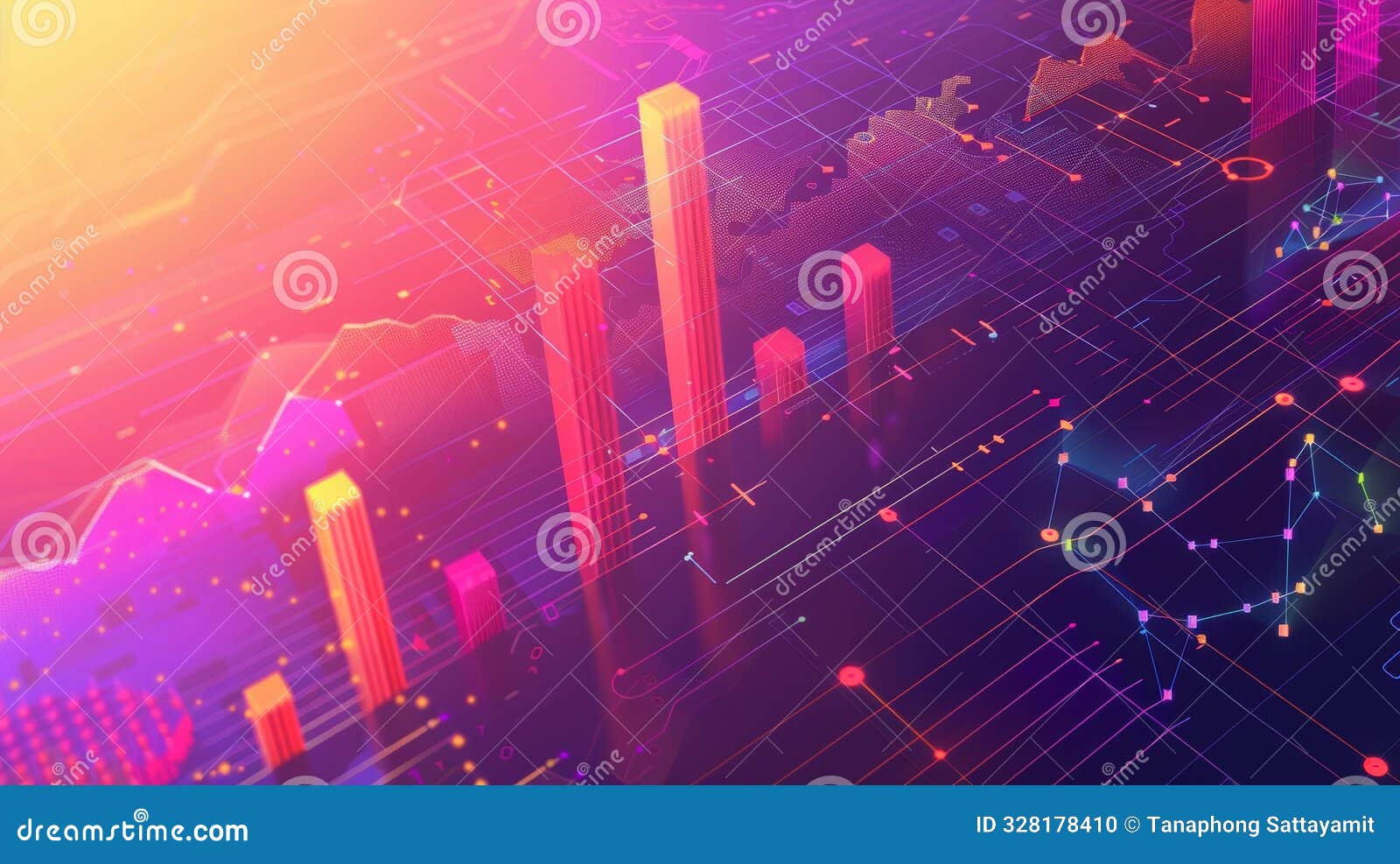 This Abstract Image Symbolizes Growth Progress Innovation Technology ...