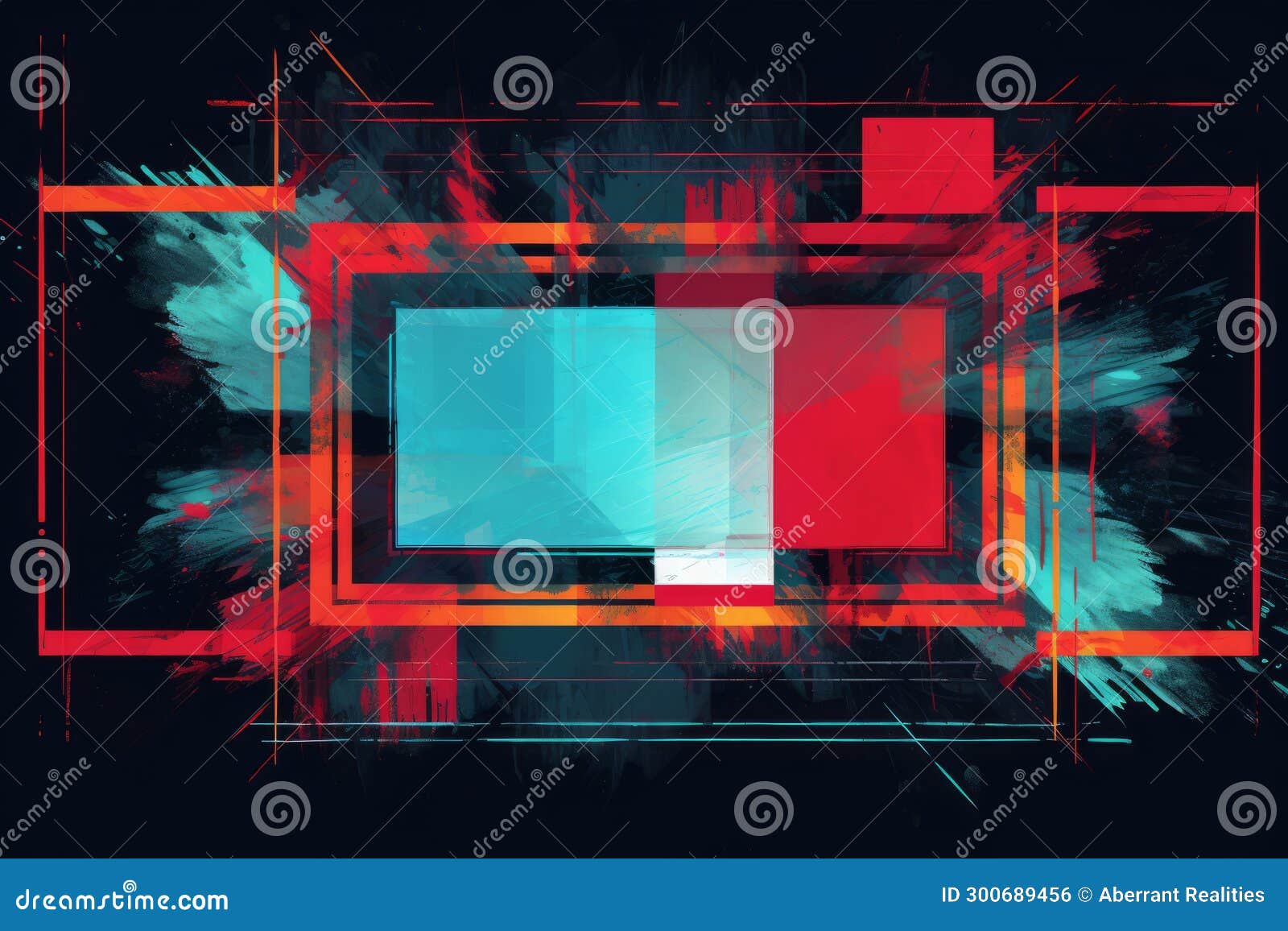 An Abstract Image of a Television Screen with Red Blue and Green Colors ...