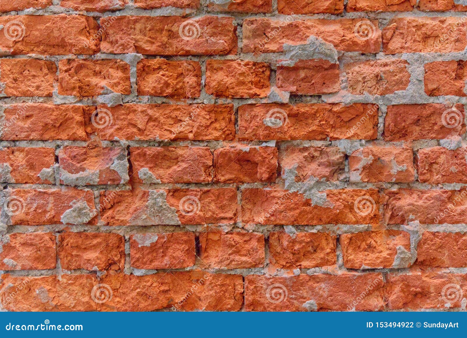 Simple Photo Background Pattern of Red Broken Blocks Wall. May Using ...