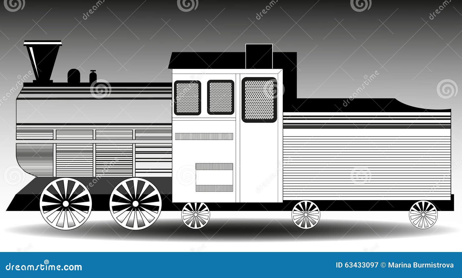 Abstract image of train stock vector. Illustration of lines - 63433097