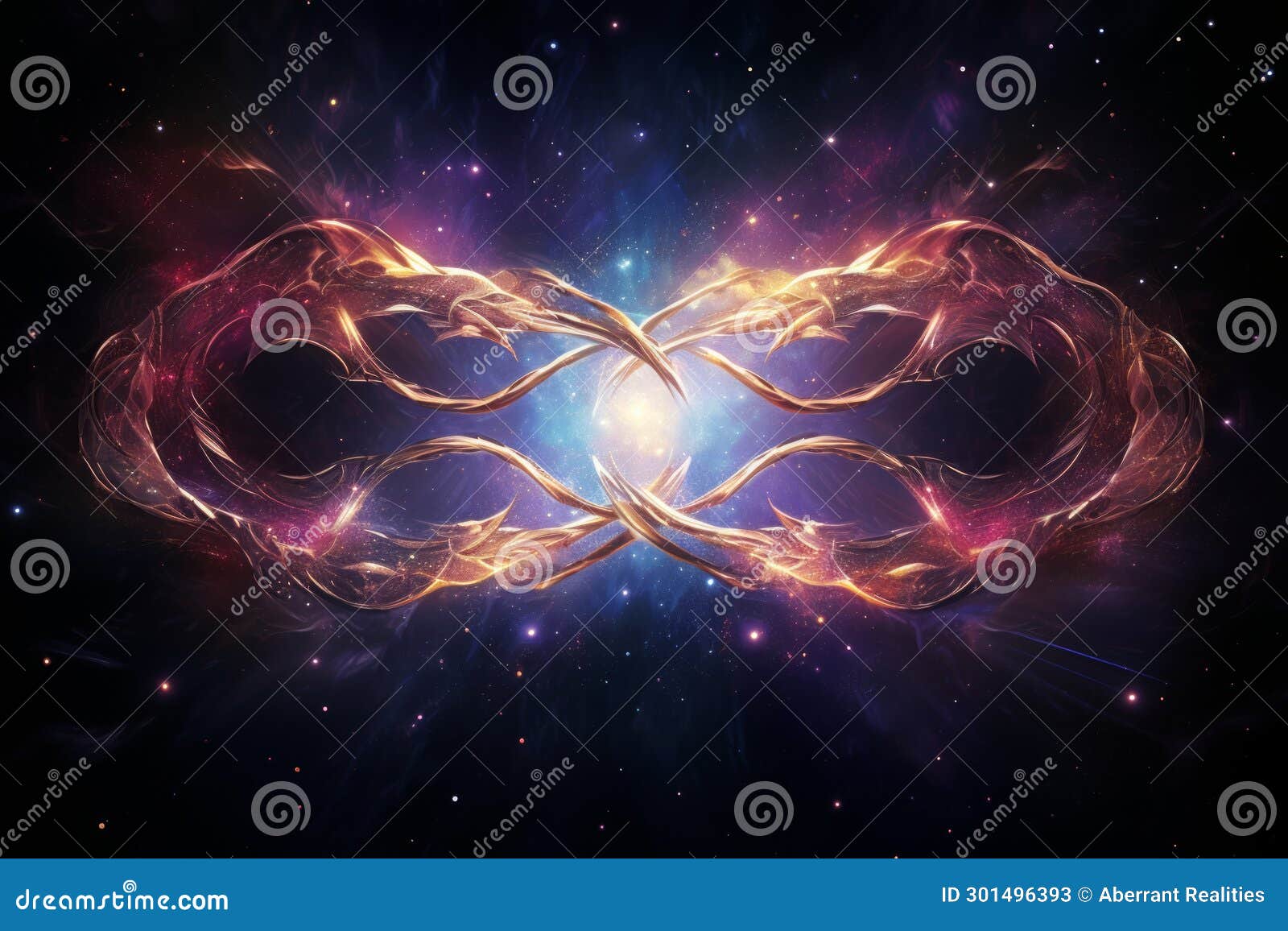 An Abstract Image of Two Hands in the Shape of an Infinity Sign Stock ...