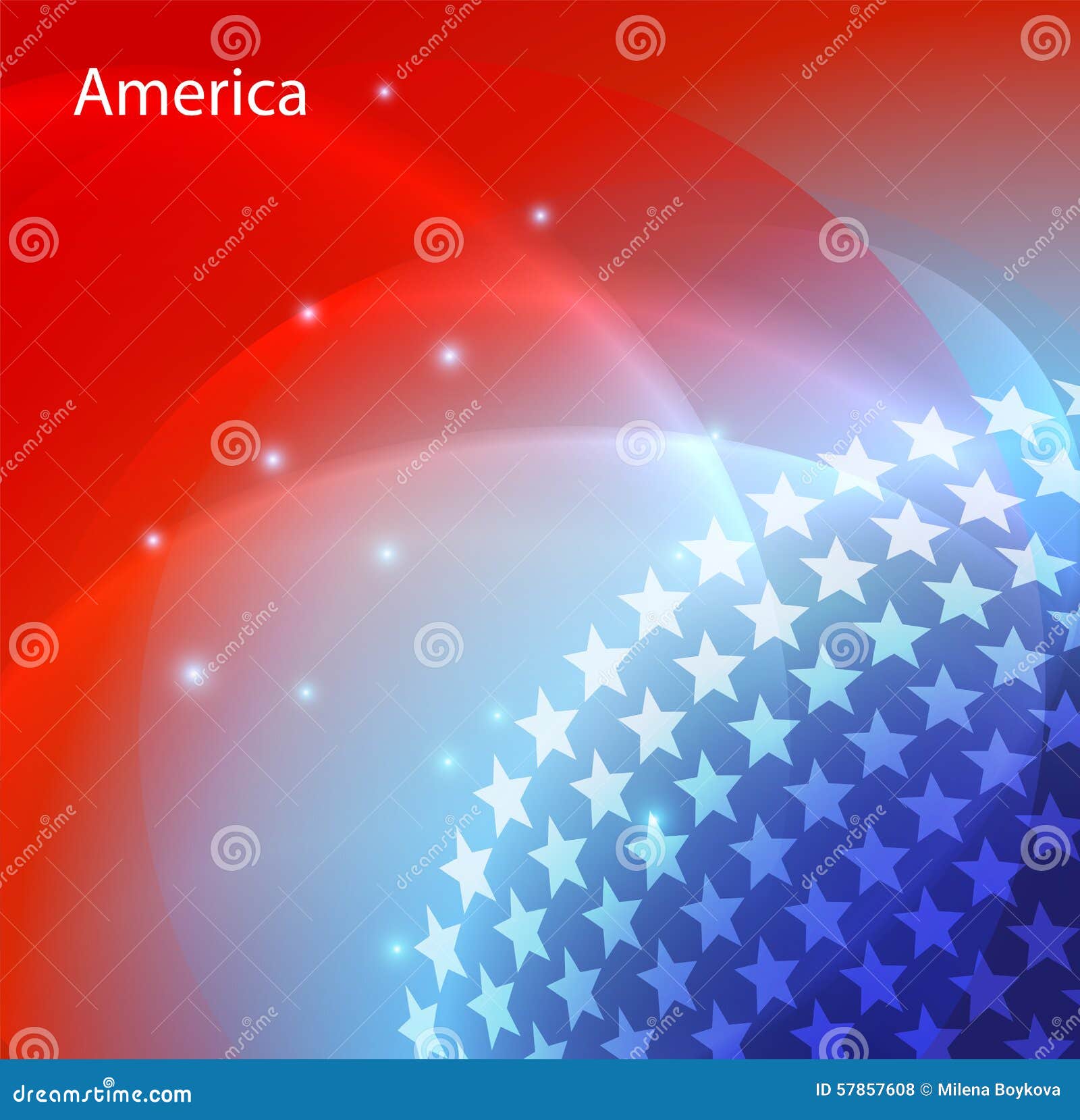 Abstract Image of the USA Flag Stock Vector - Illustration of blue ...