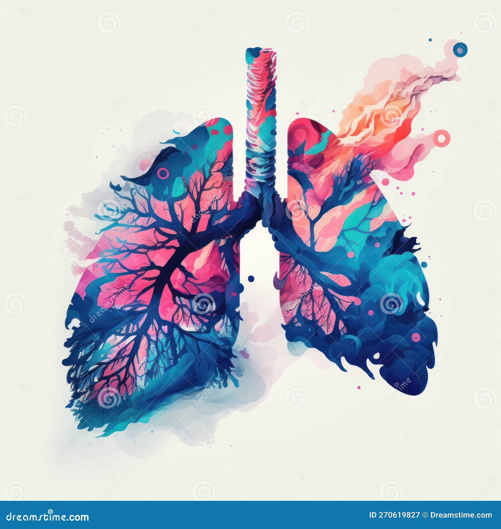 Breath of Resilience: an Abstract Depiction of Lung Cancer. Generative ...