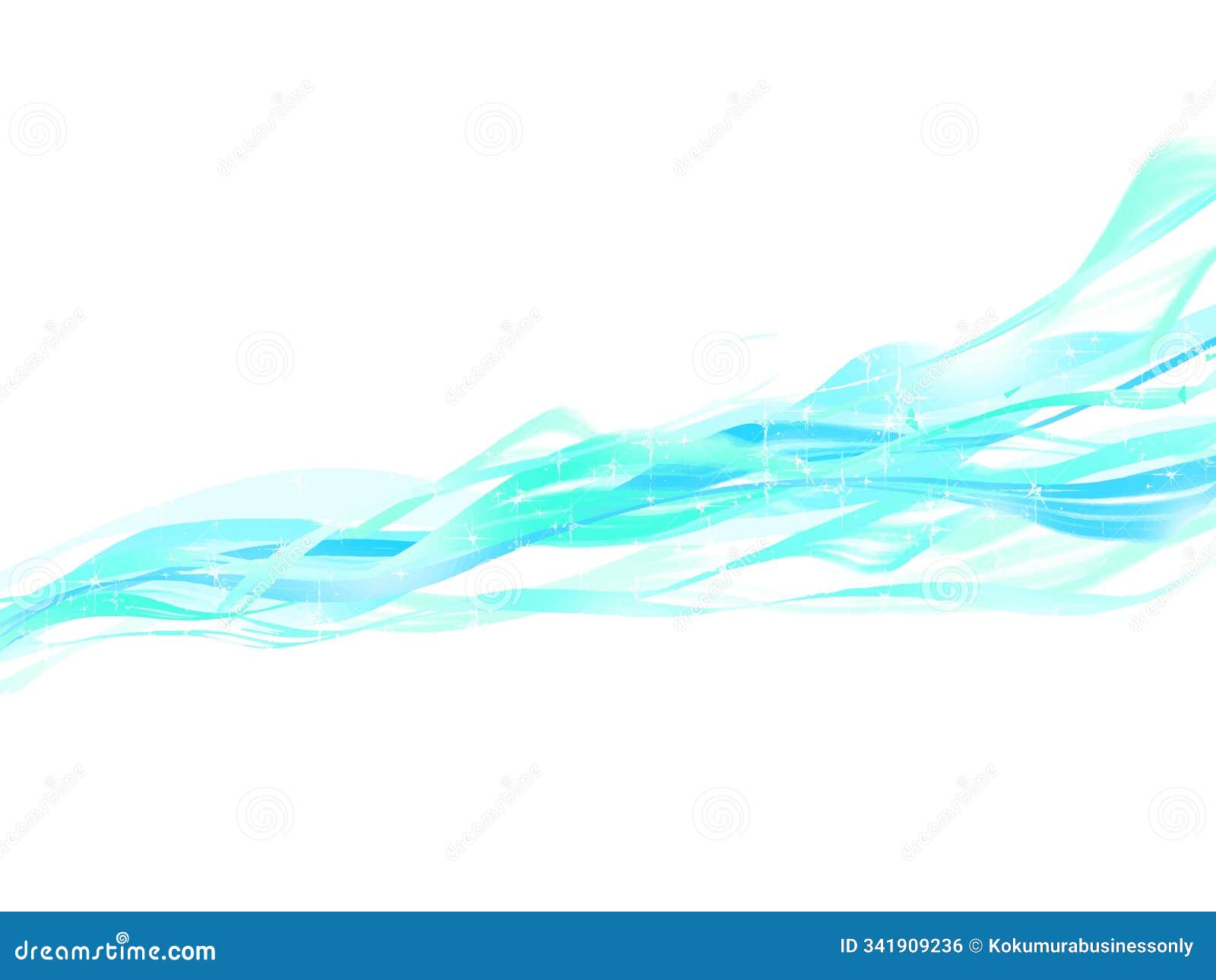 Abstract Image of Water Curved Line Waves, Blue Sparkling Beautiful ...