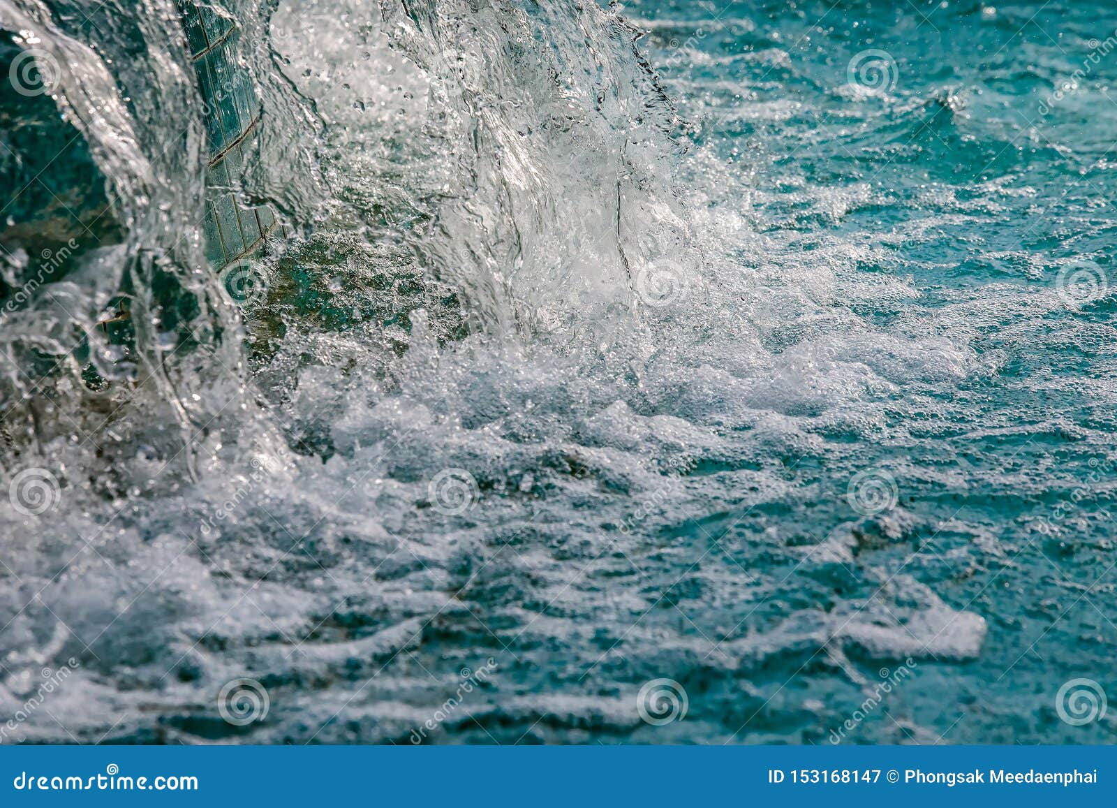 Abstract Image of Water from Fountain with High Shutter Speed. Stock ...