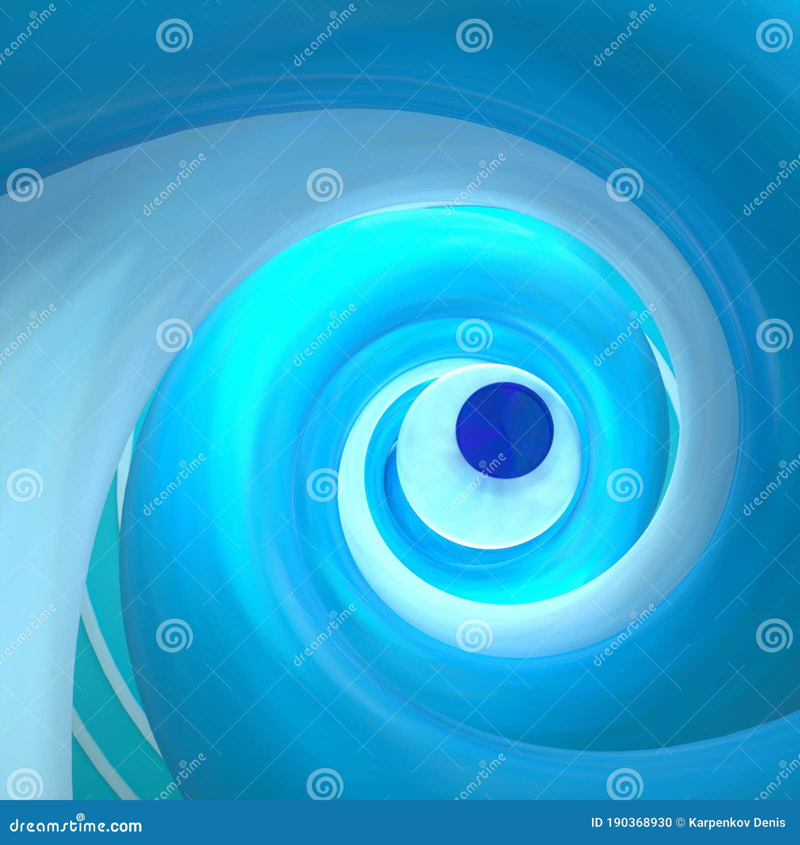 Abstract Image of Water Rotation Pop Art 3D Image Stock Photo - Image ...