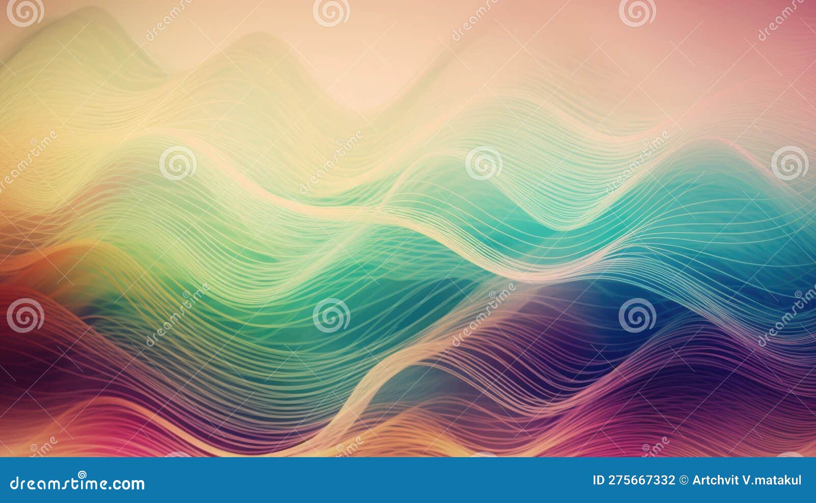An Abstract Image of Water Surface Rendered in Pink and Blue, in the ...