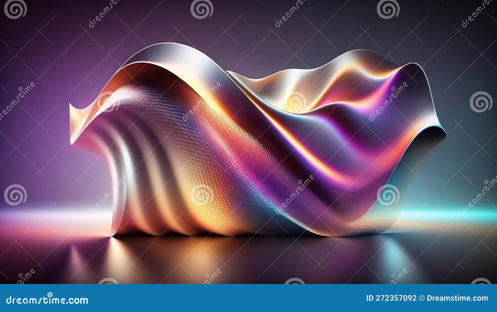 An Abstract Image of a Wave of Light on a Dark Background Stock ...