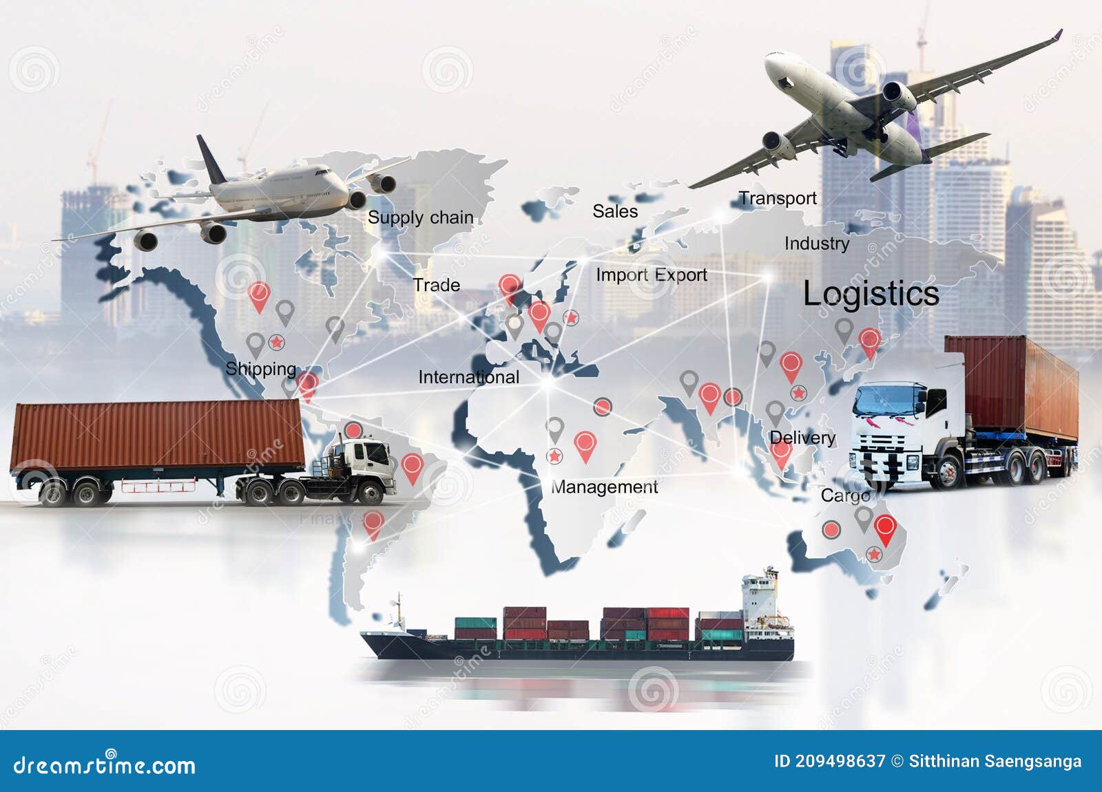 Transportation, Import-export and Logistics Concept, Stock Image ...
