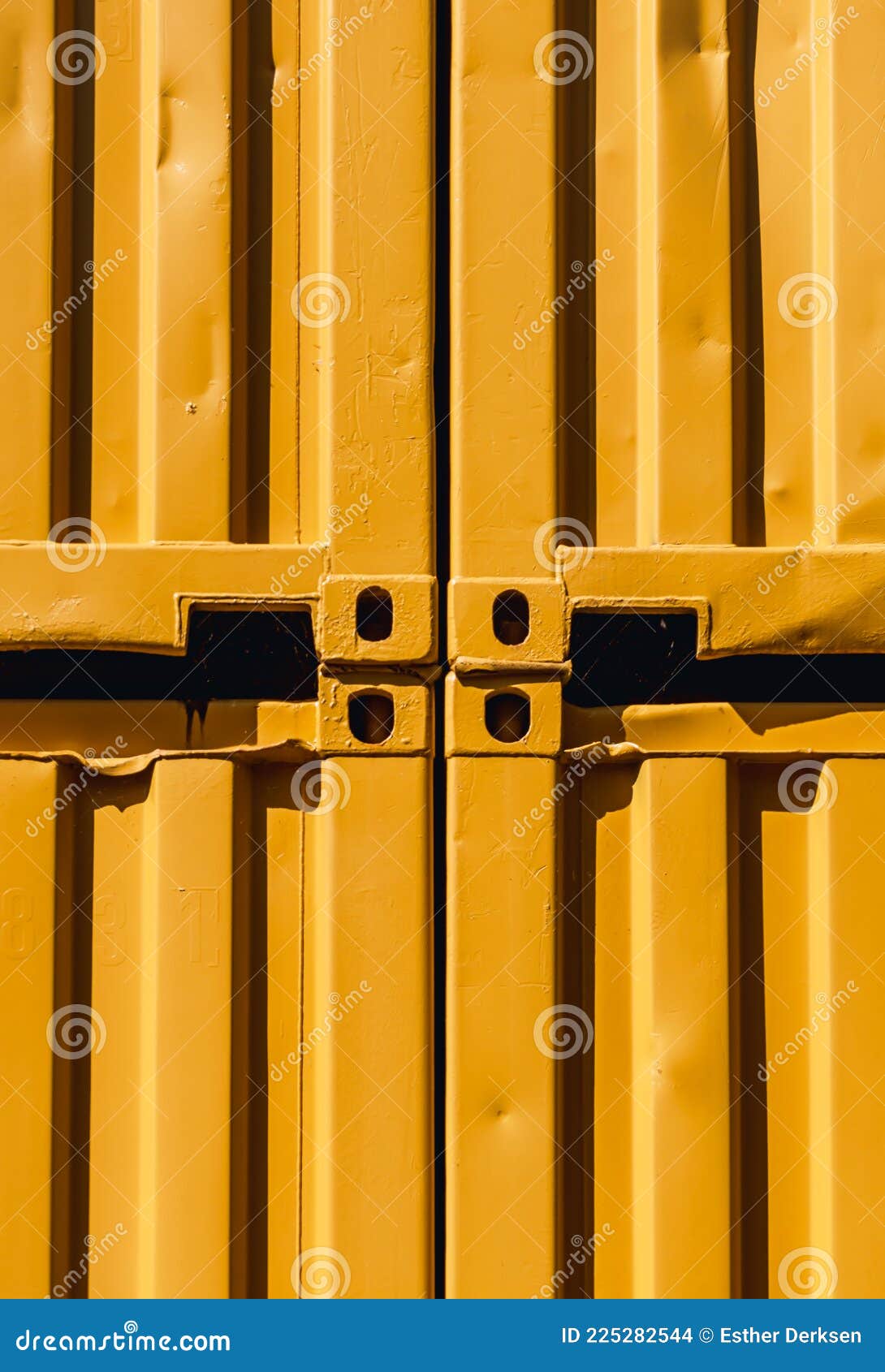 Abstract Image of Yellow Shipping Containers Stock Photo - Image of ...