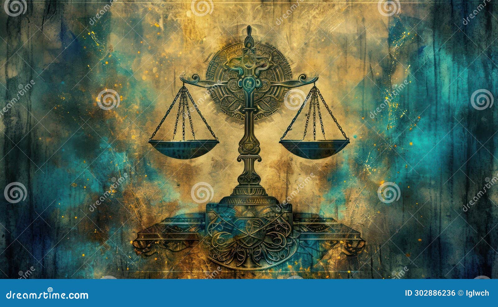 Abstract Image of the Zodiac Sign Libra in the Sky Nebula Cloud. Stock ...