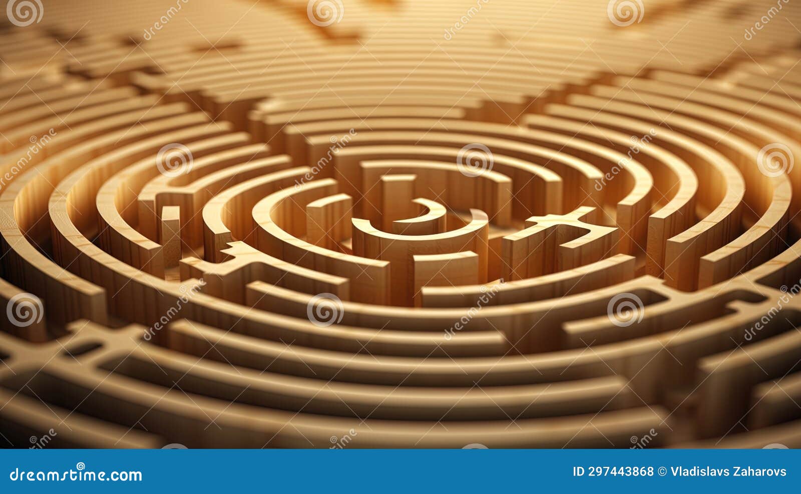 Abstract Imagery: Lines and Forms Create a Labyrinth, Symbolizing Life ...