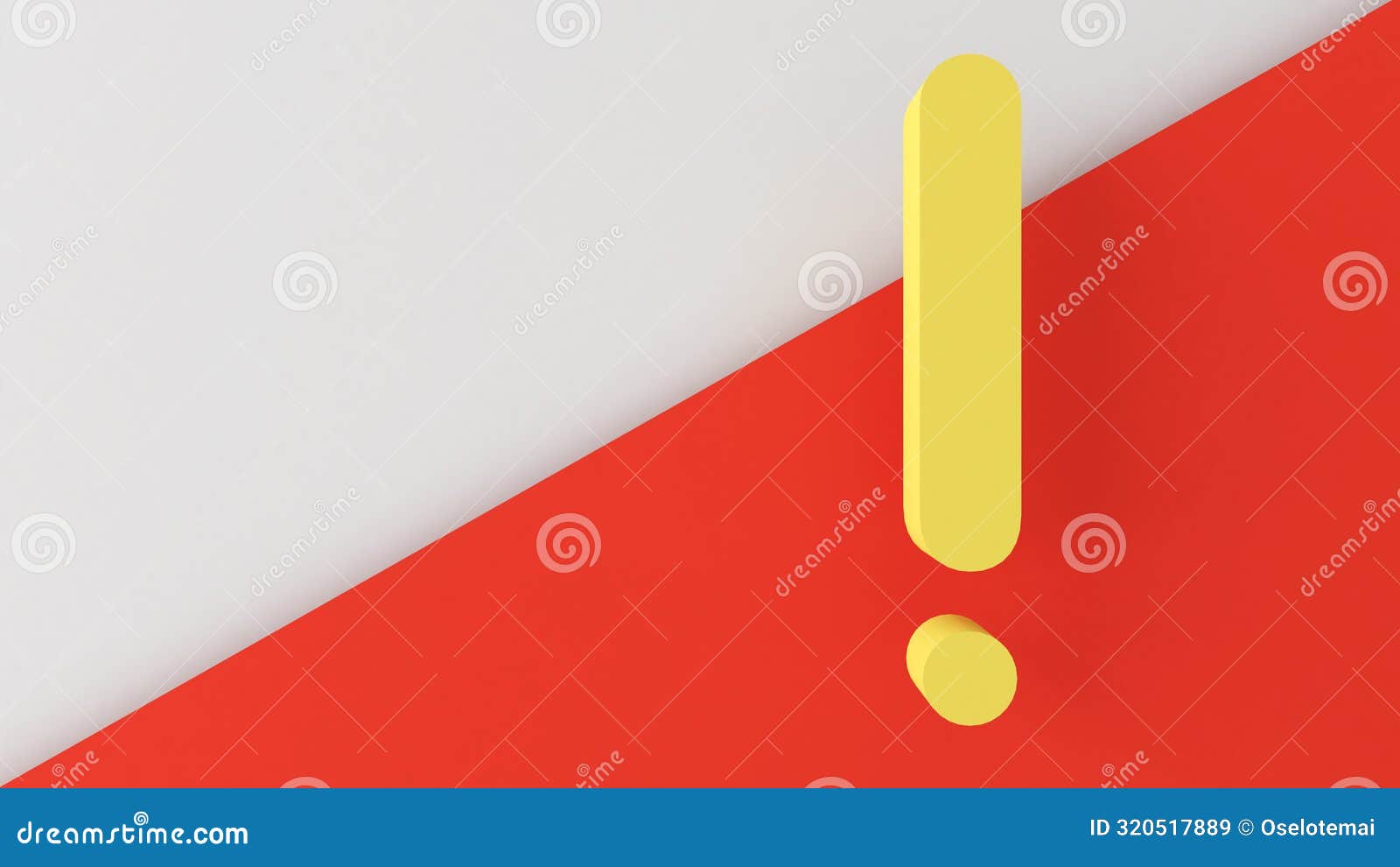 Abstract Images, Exclamation Marks and Notifications.,3d Rendering ...