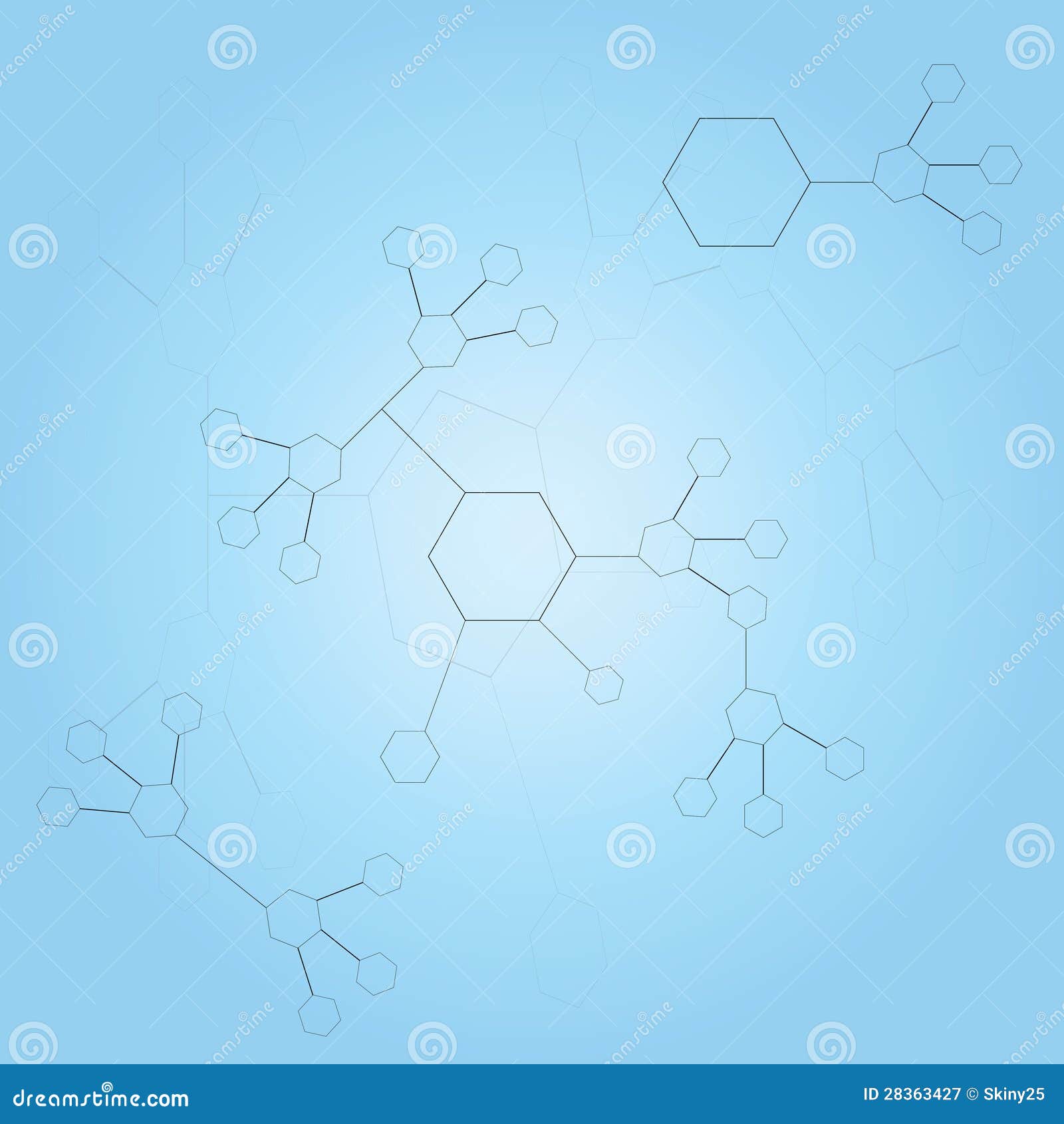 Abstract Images of Molecular Structures . Stock Vector - Illustration ...