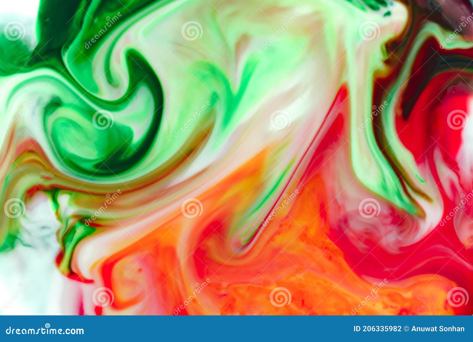 Abstract Images of Multiple Colors Mixed Together To Form a Pattern ...