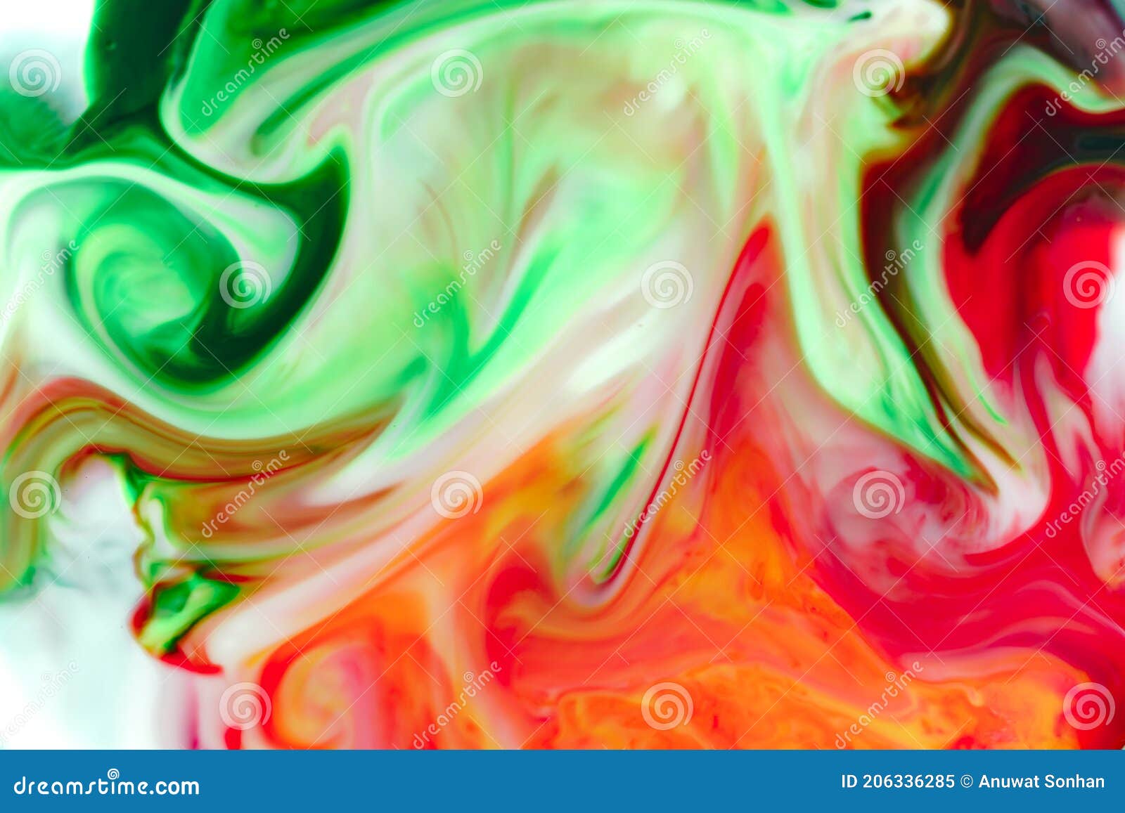 Abstract Images of Multiple Colors Mixed Together To Form a Pattern ...