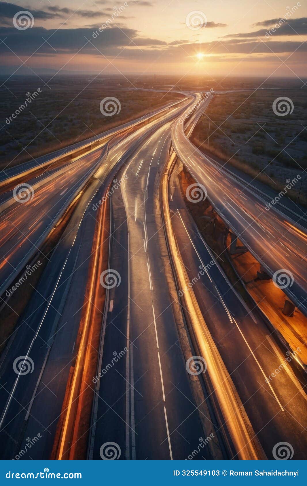 Abstract Images of Roads and Routes, Emphasizing Direction and Purpose ...