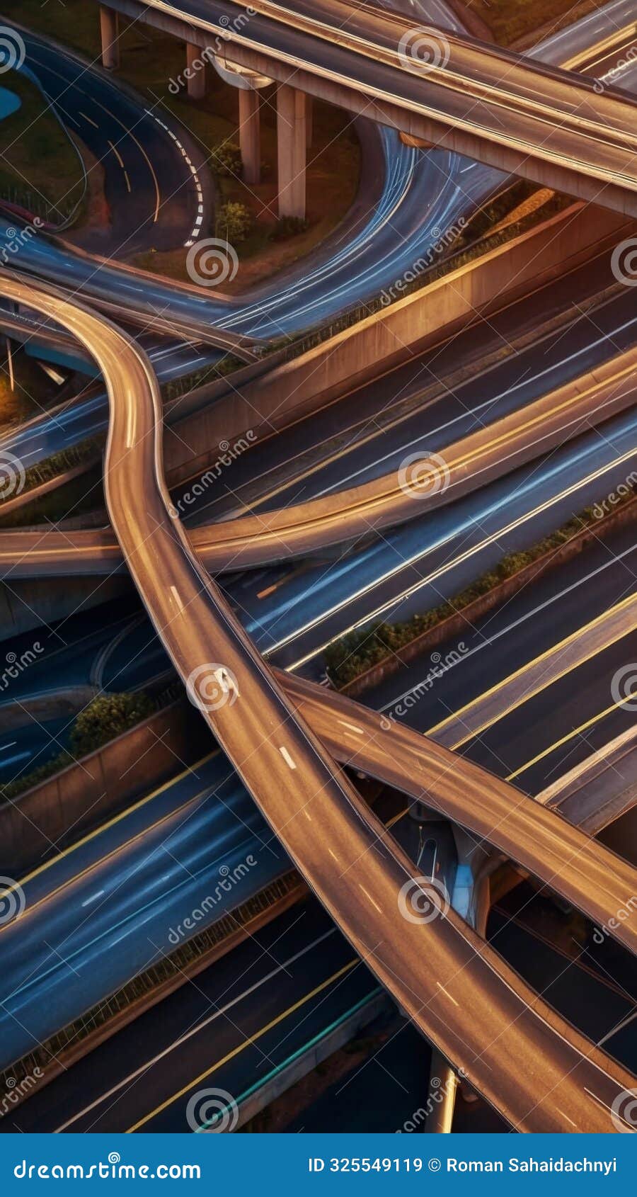 Abstract Images of Roads and Routes, Emphasizing Direction and Purpose ...