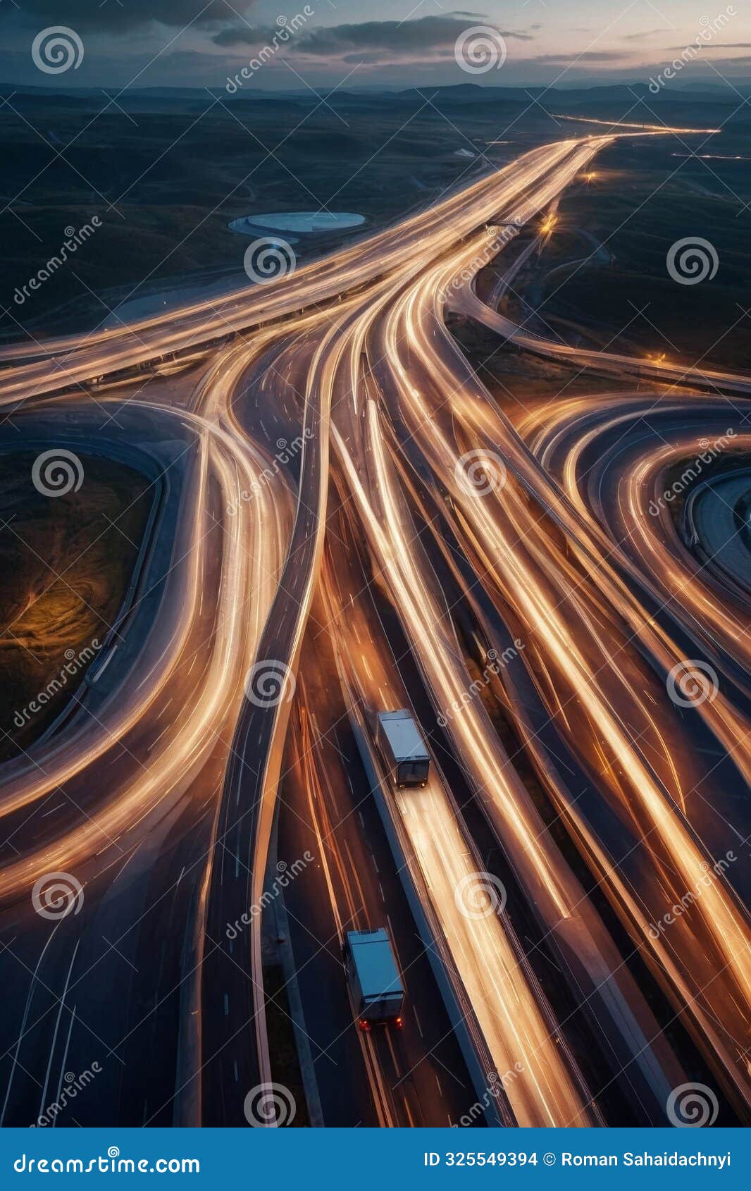 Abstract Images of Roads and Routes, Emphasizing Direction and Purpose ...