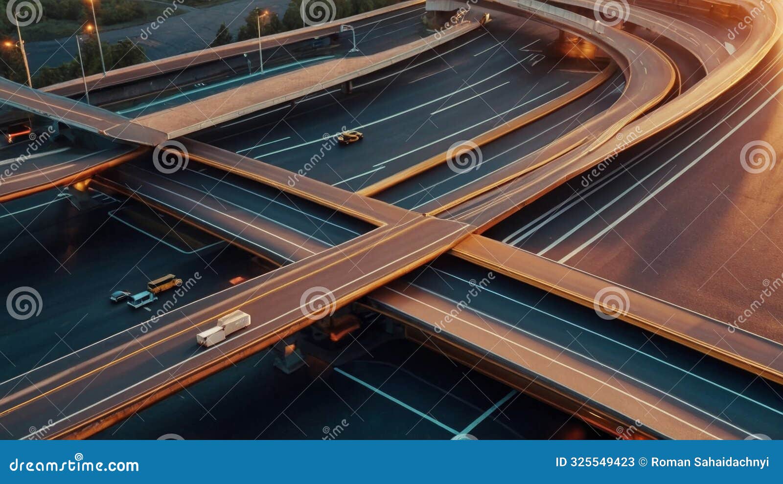 Abstract Images of Roads and Routes, Emphasizing Direction and Purpose ...