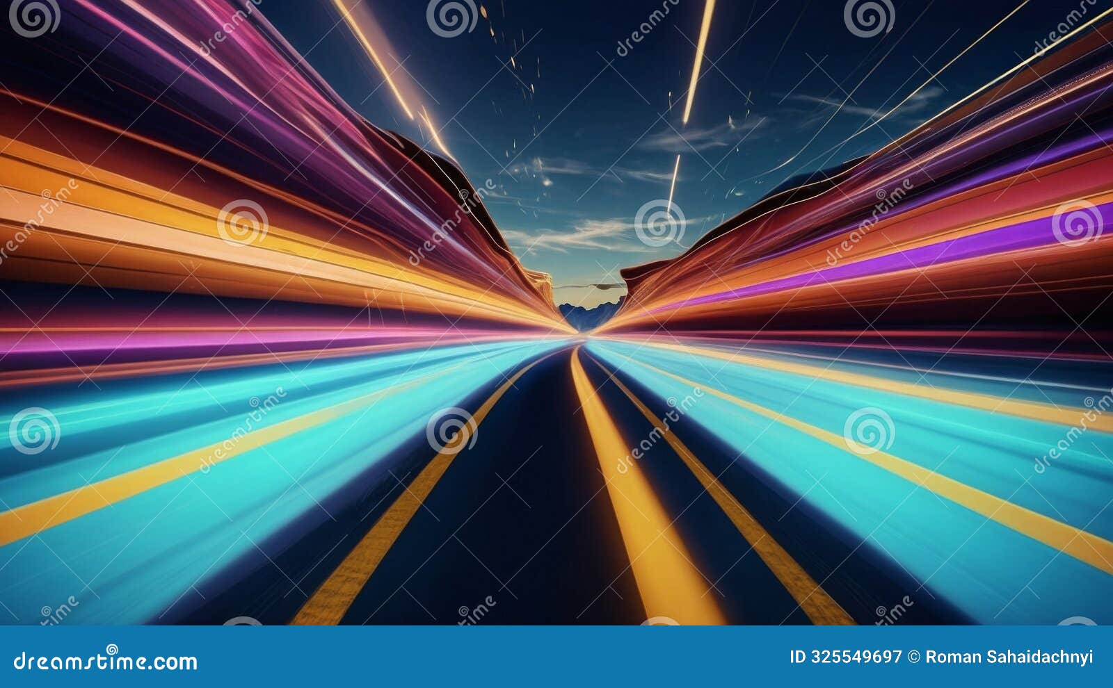 Abstract Images of Roads and Routes, Emphasizing Direction and Purpose ...