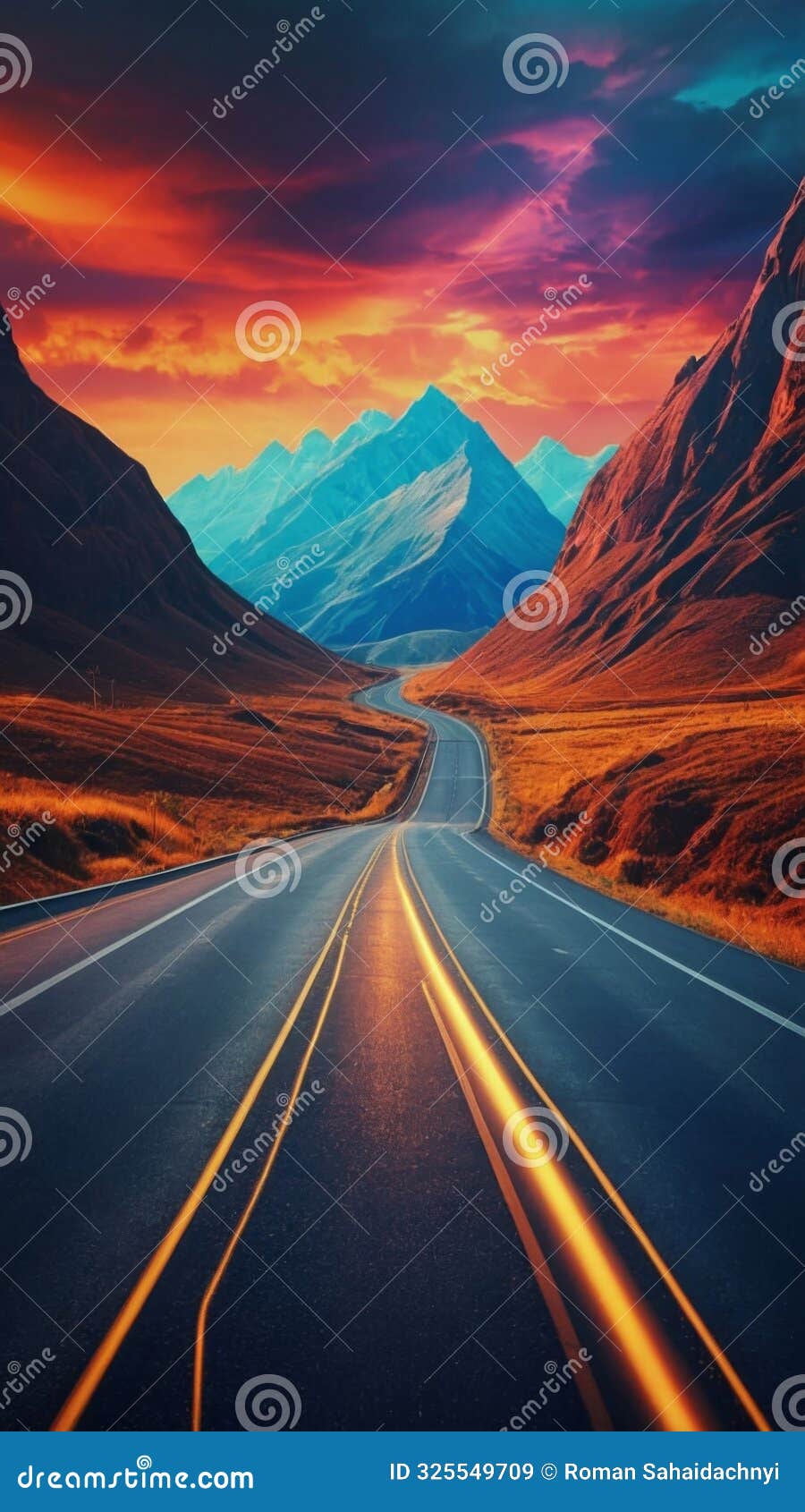 Abstract Images of Roads and Routes, Emphasizing Direction and Purpose ...