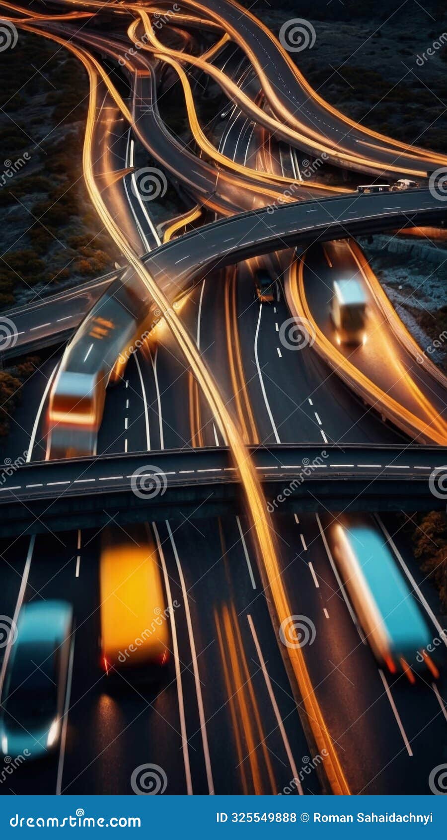 Abstract Images of Roads and Routes, Emphasizing Direction and Purpose ...