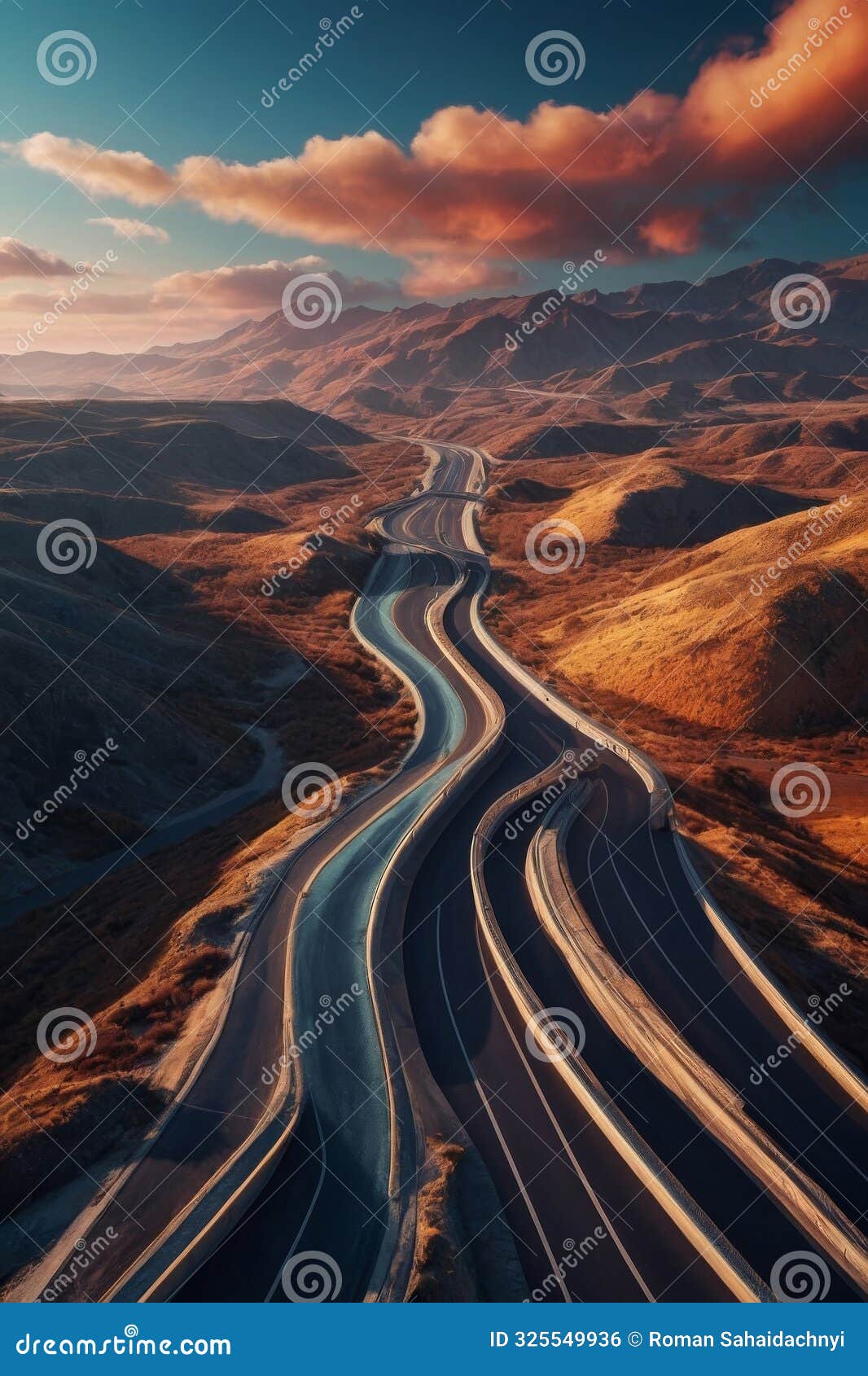 Abstract Images of Roads and Routes, Emphasizing Direction and Purpose ...
