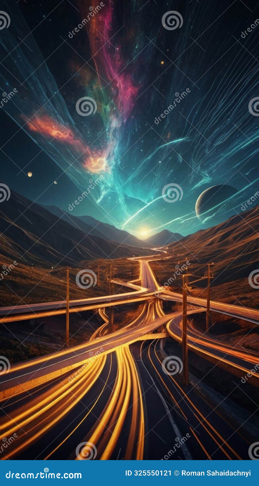 Abstract Images of Roads and Routes, Emphasizing Direction and Purpose ...