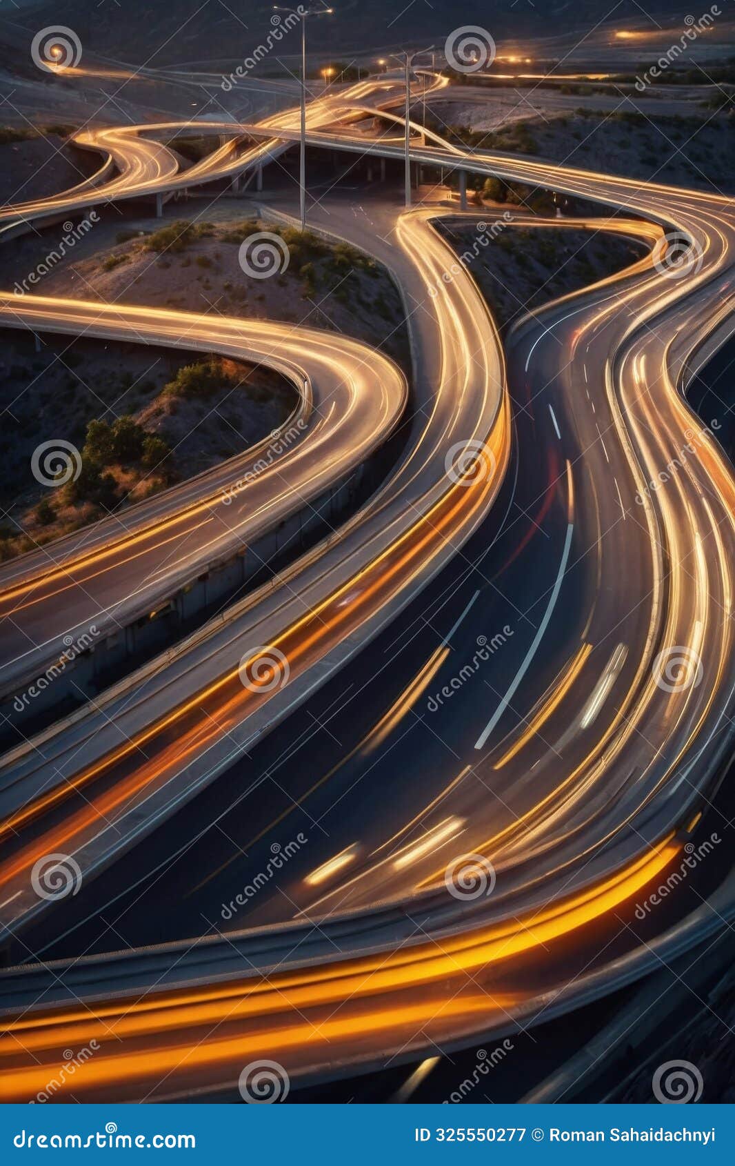 Abstract Images of Roads and Routes, Emphasizing Direction and Purpose ...