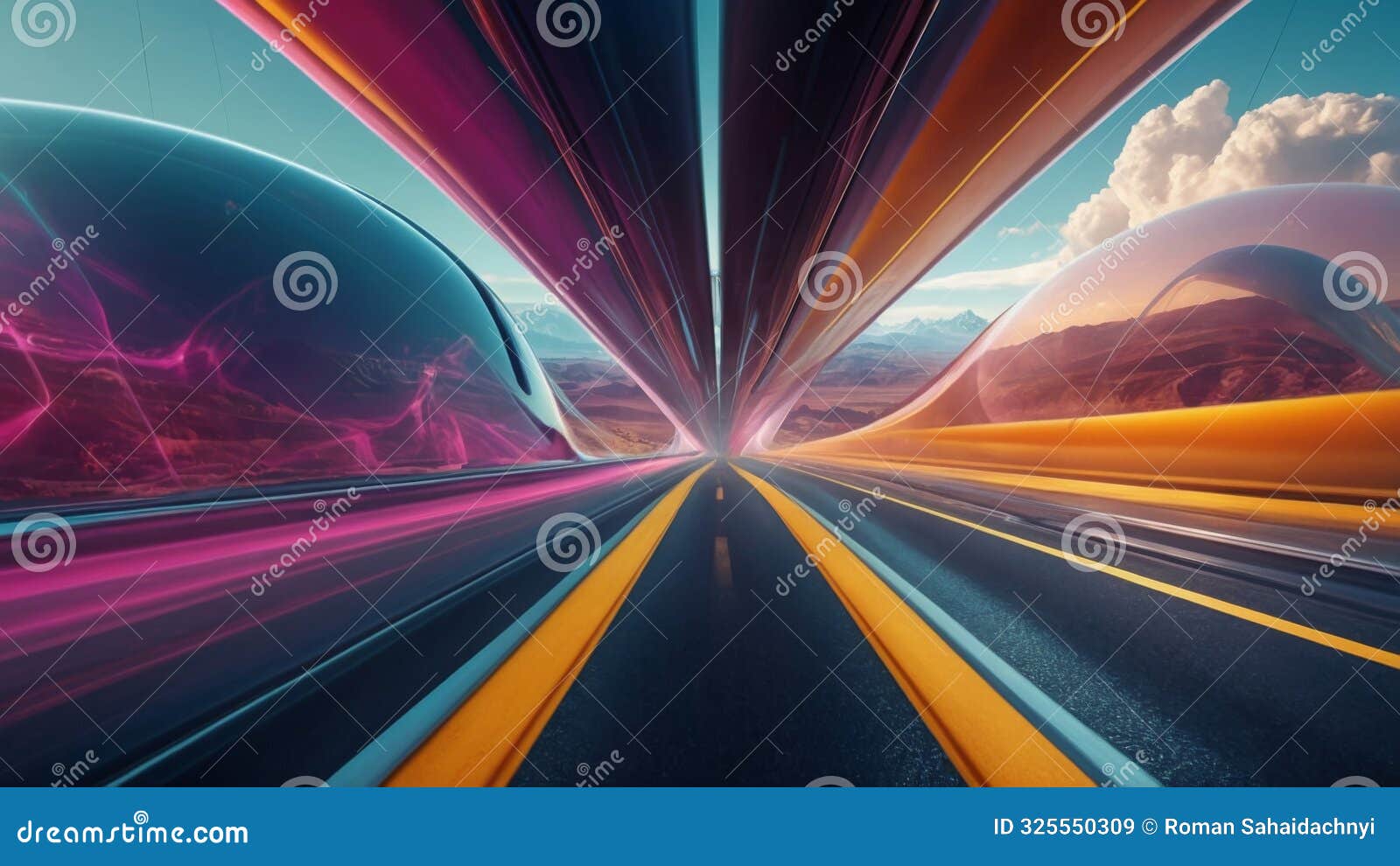 Abstract Images of Roads and Routes, Emphasizing Direction and Purpose ...