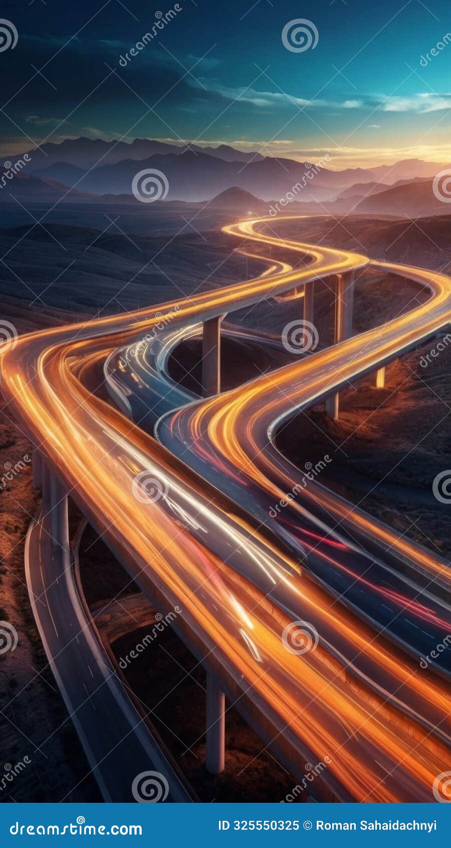 Abstract Images of Roads and Routes, Emphasizing Direction and Purpose ...