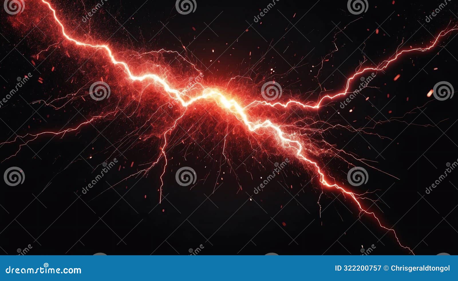 Abstract Impact of Red Glowing Light Particles with Lightning Sparks on ...