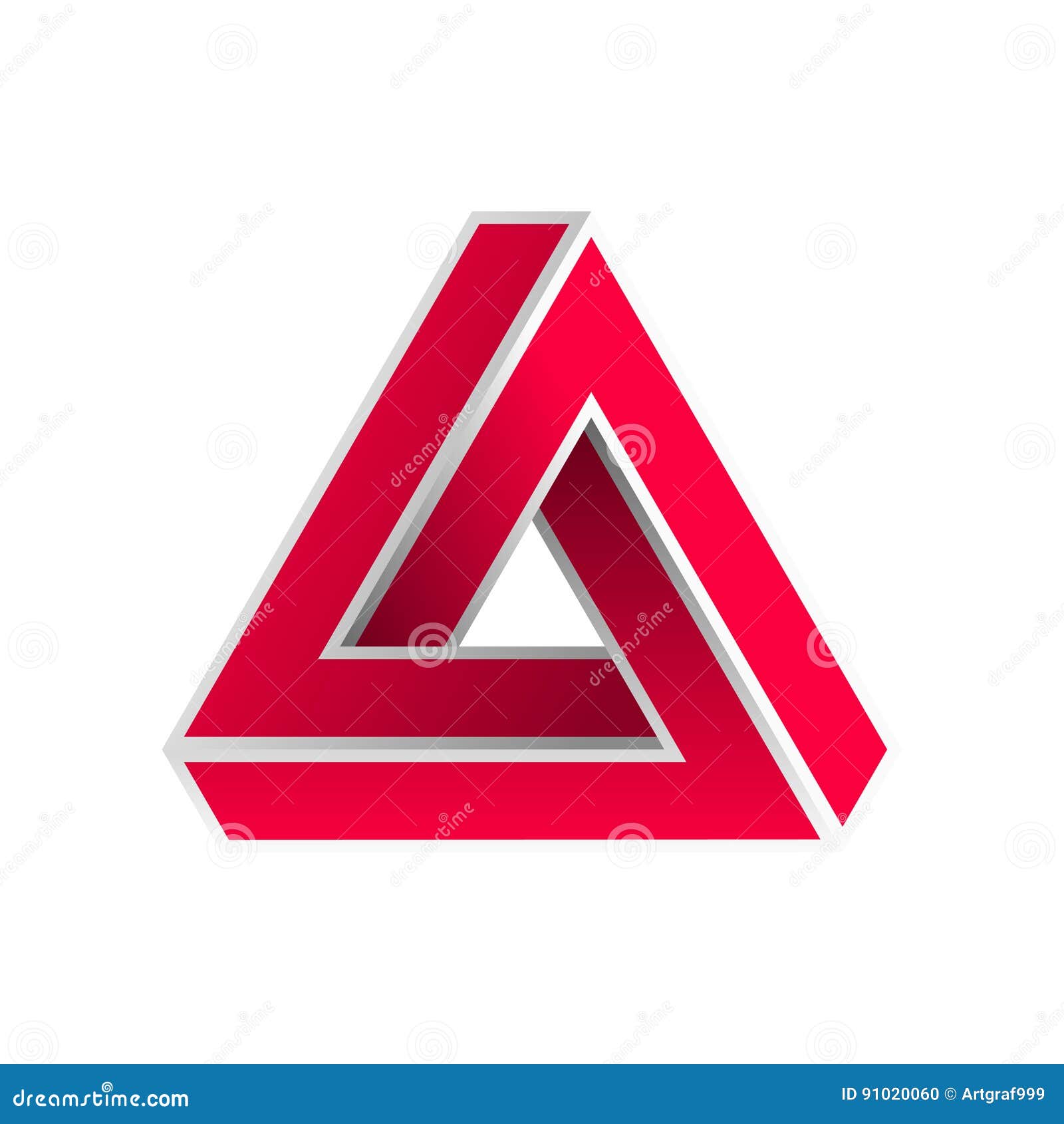 Abstract Impossible Triangle. Vector Illustration Stock Vector ...