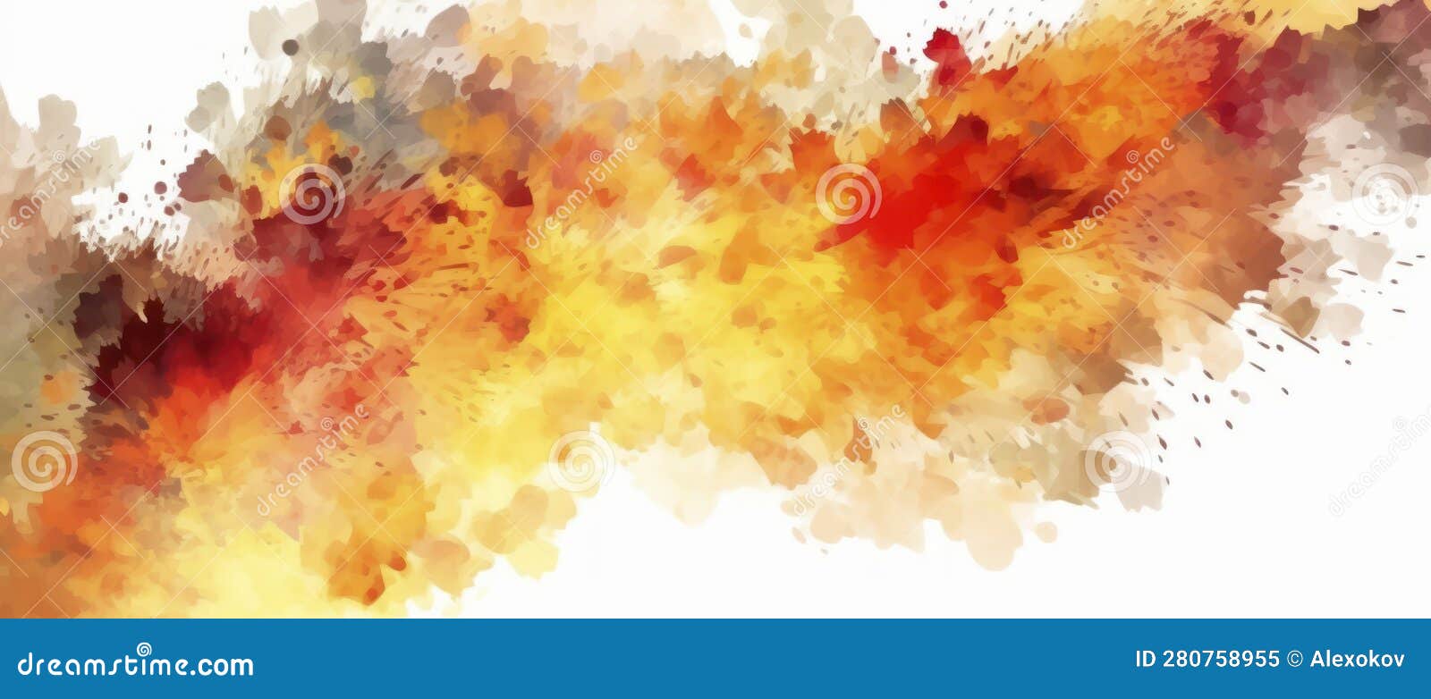 Abstract Impressionist Color Fields of Free Fire . Stock Illustration ...