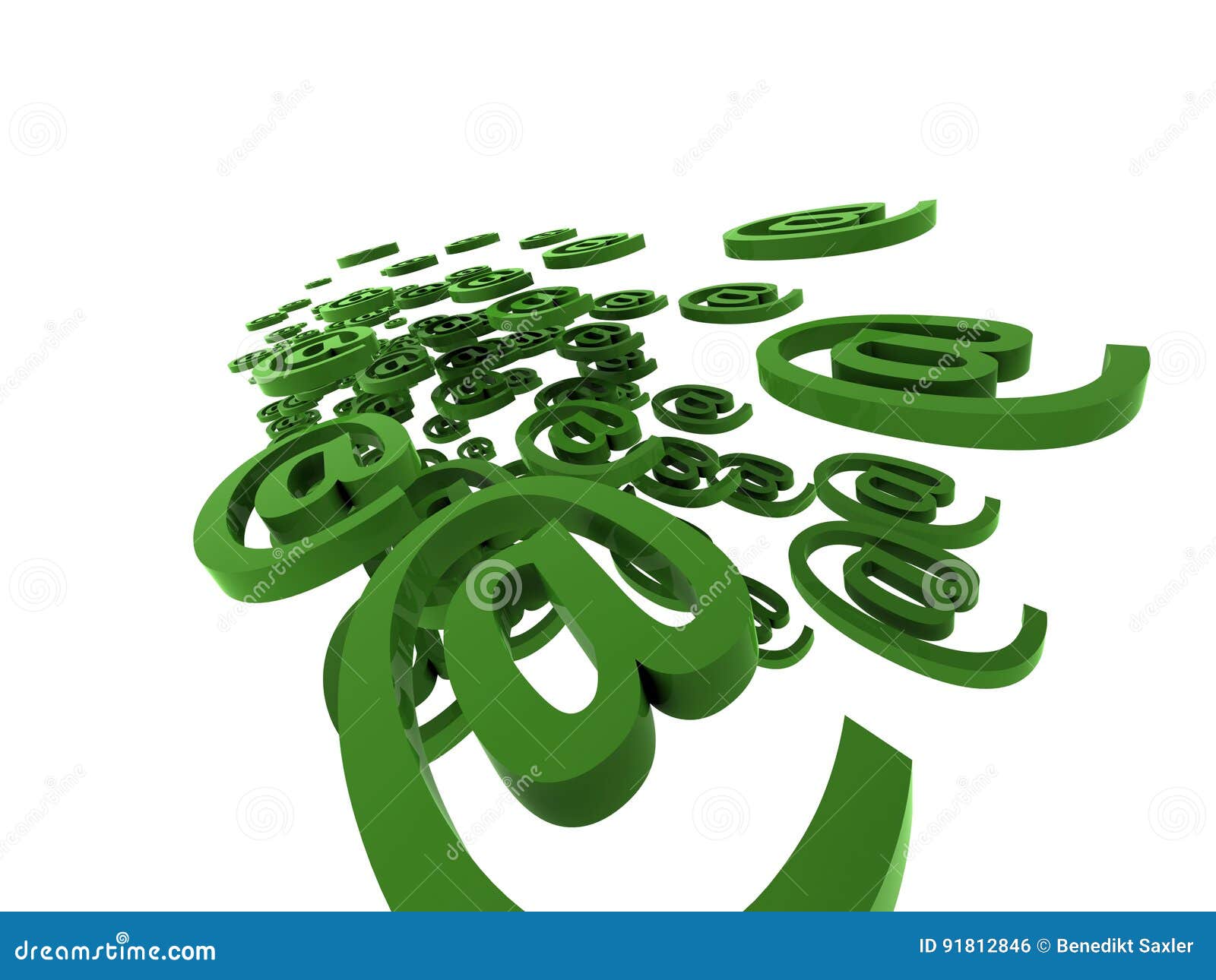 Incoming Mail. Mailbox With Letters Isolated Royalty-Free Stock Photo ...