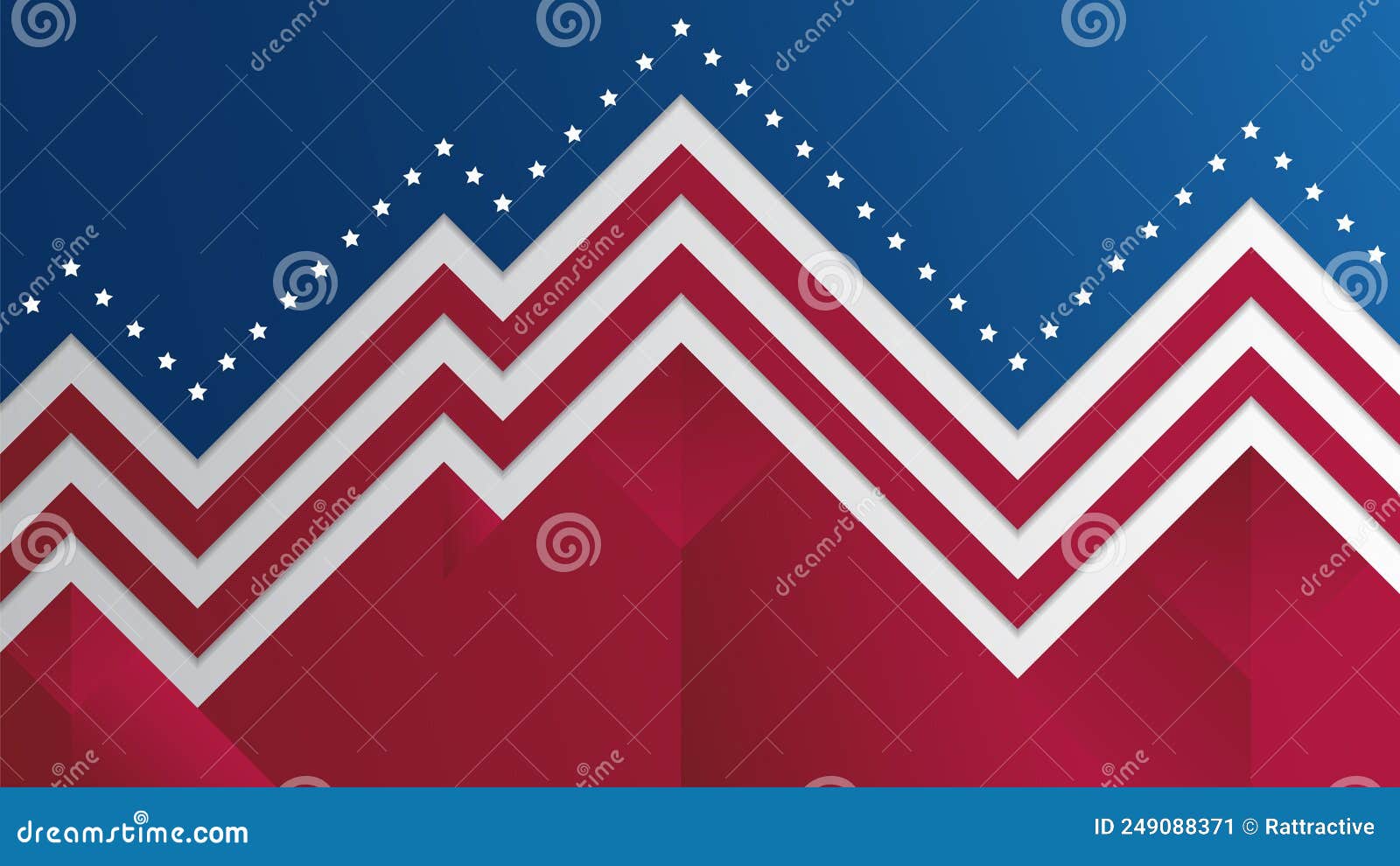 Abstract Independence Day Design Template Stock Vector - Illustration ...