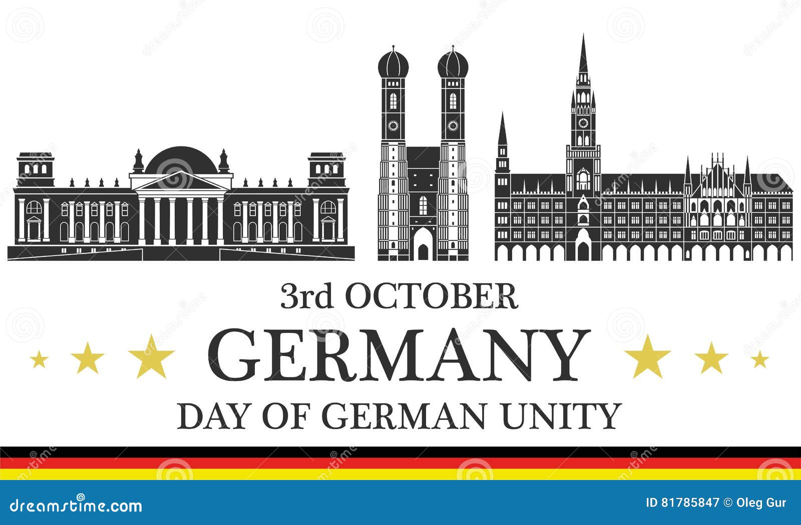 Abstract Independence Day. Germany Stock Vector - Illustration of ...